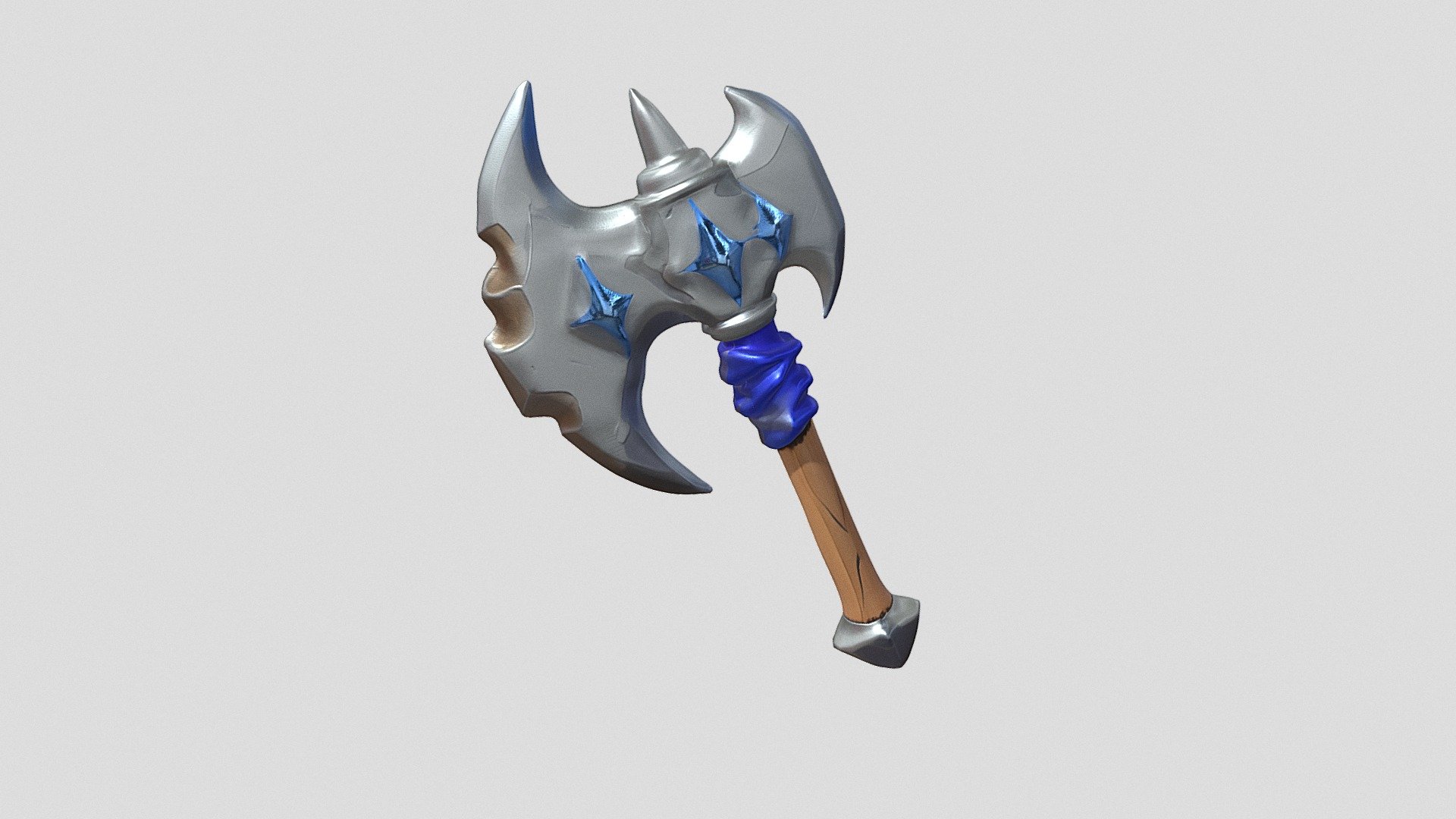 Axe (blue) - Download Free 3D model by Emm (@edemaistre) [d70f538 ...