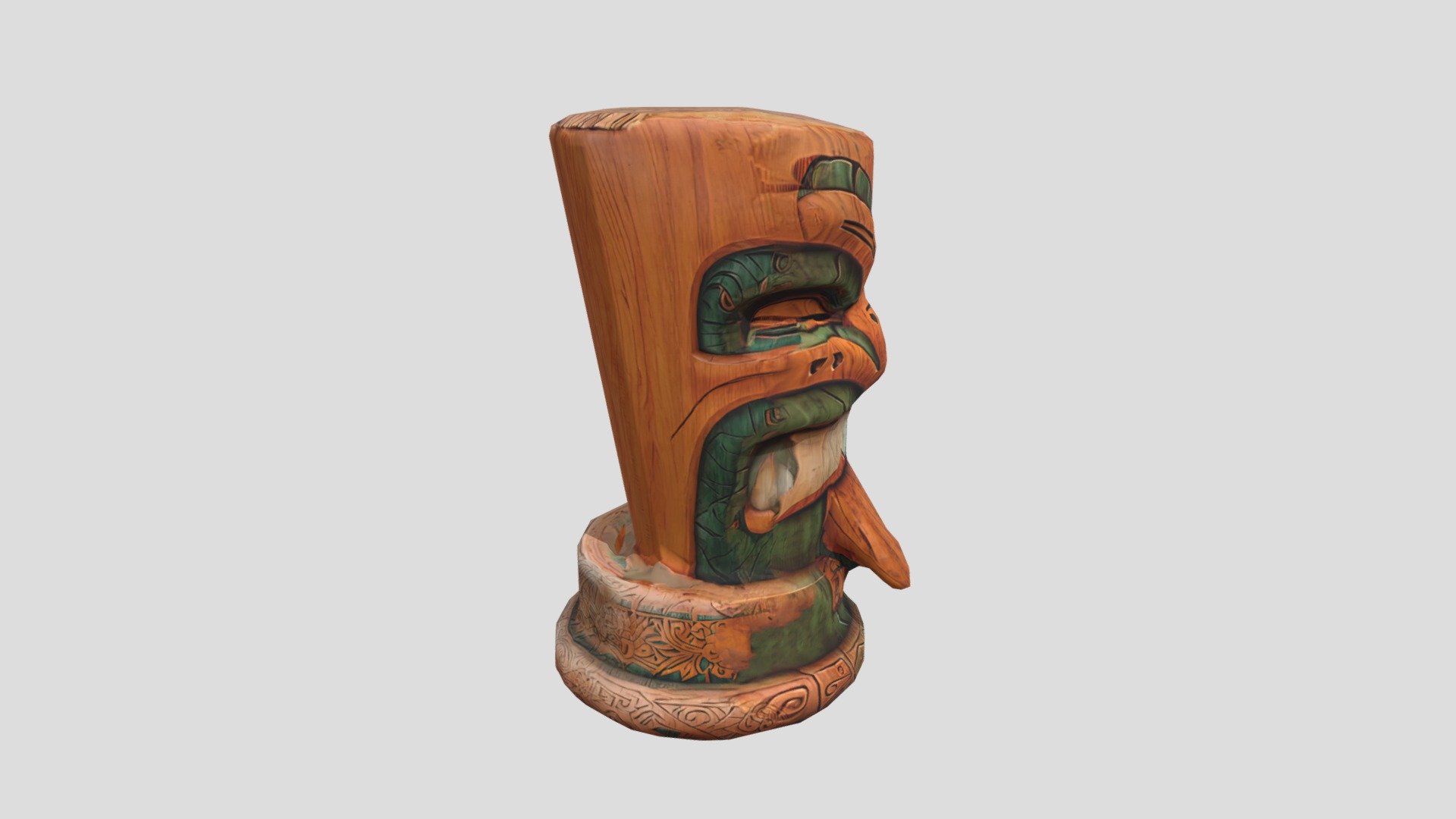 Cartoon Tiki - 3D model by GolemKin (@MLGISMYNAME1) [d70f87a] - Sketchfab