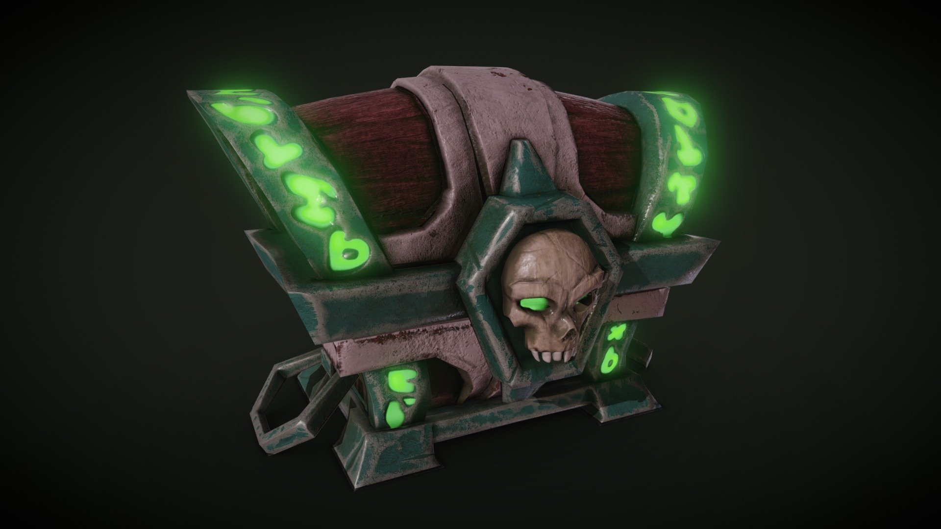 Necromancer chest - 3D model by aleks.bujanov [d70fcaf] - Sketchfab