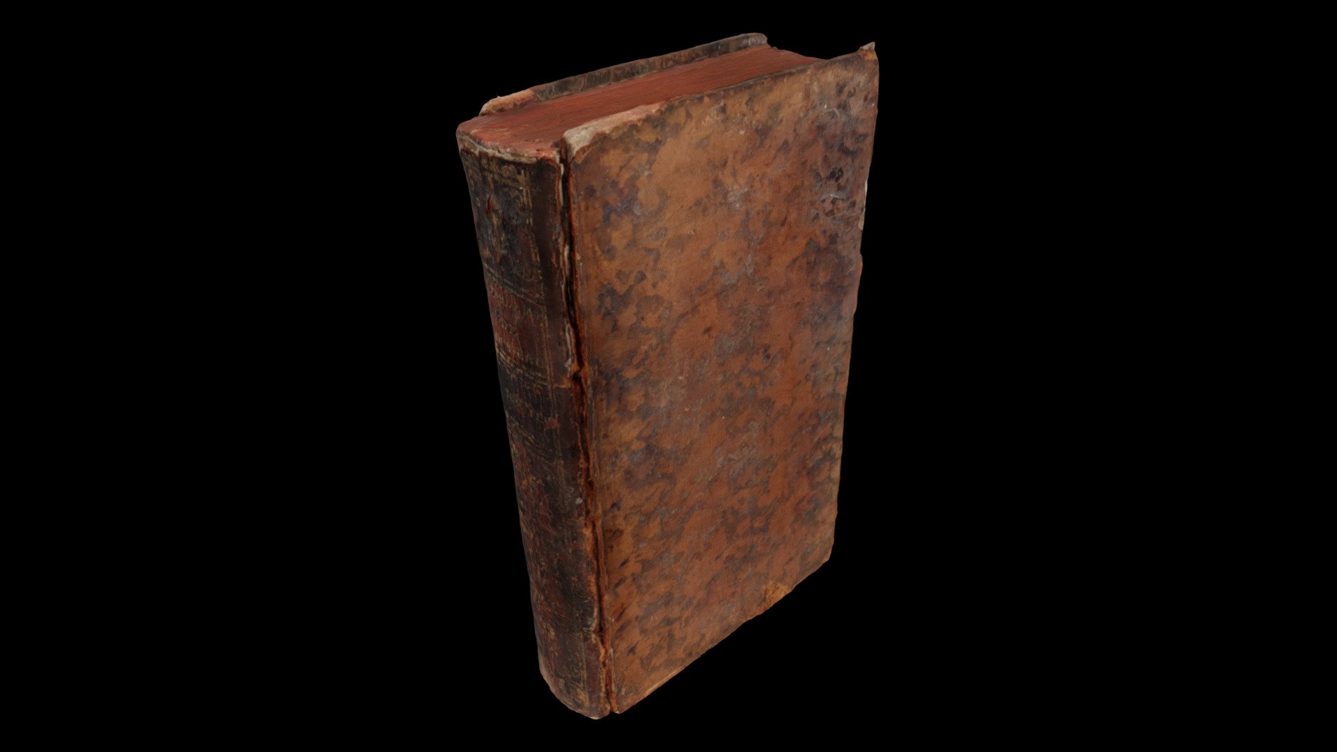 Antique leather book ROUSSEAU from 1781 scan - Buy Royalty Free 3D ...