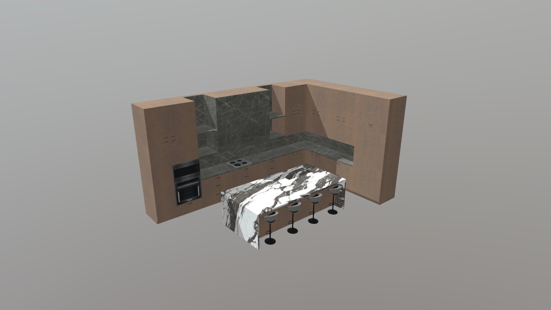 Kitchen 3d - 3D model by nuovosurfaces [d7125c0] - Sketchfab