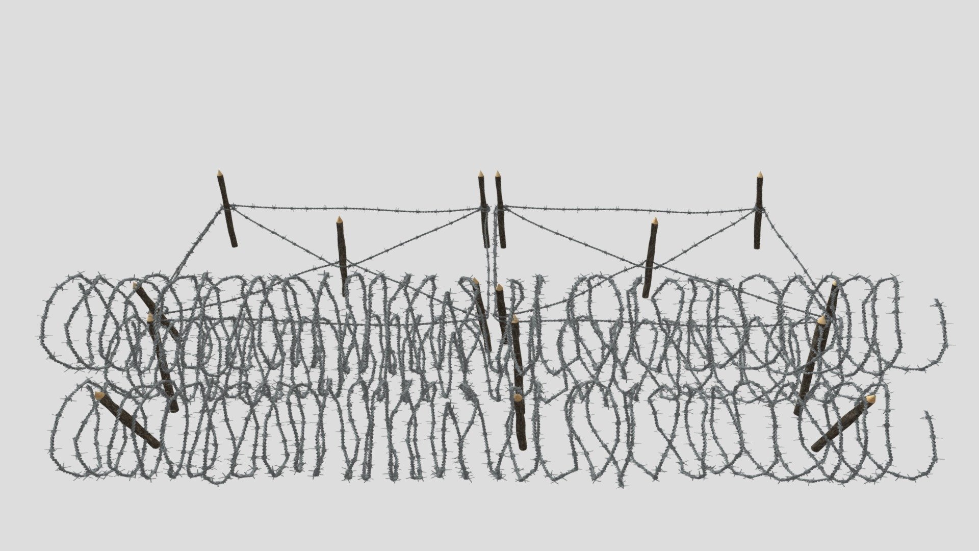 Barb Wire Obstacle 23 - Buy Royalty Free 3D model by dragosburian ...