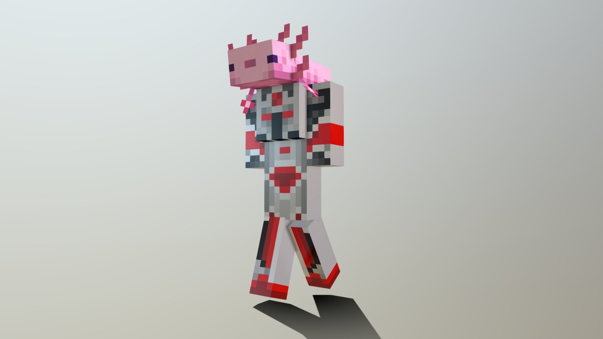 He's got an axolotl, GET HIM!!! - 3D model by Depsis [d713795] - Sketchfab