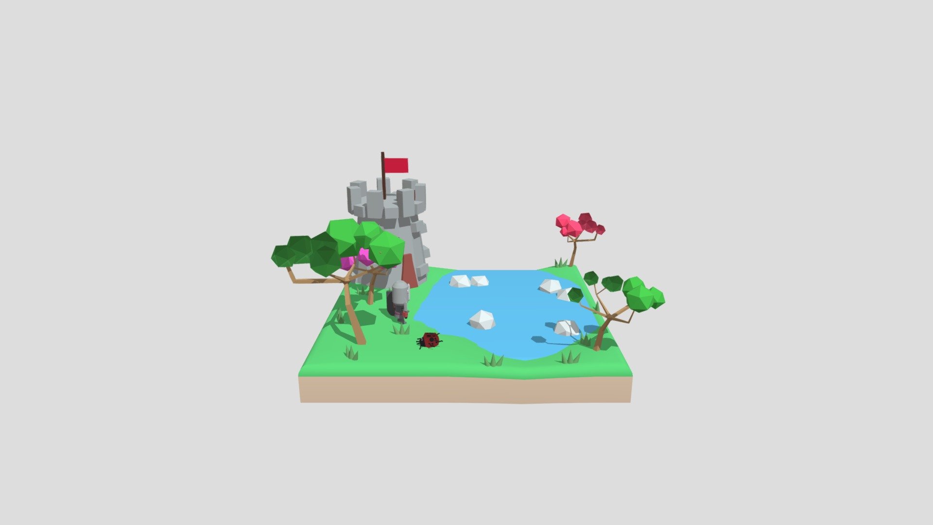 landscape - Download Free 3D model by sergeantroach [d7139af] - Sketchfab