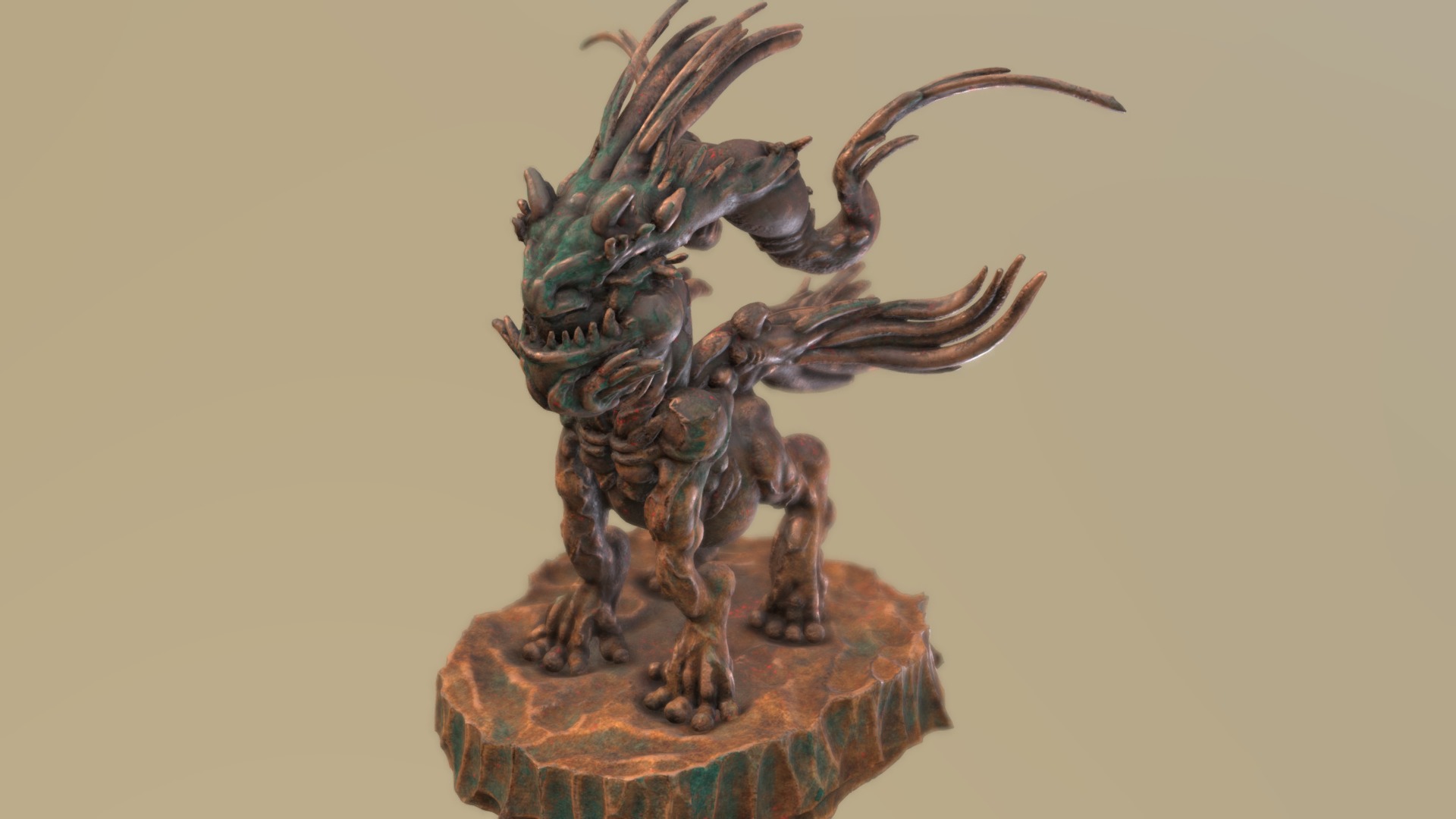 VR Modeling. [Dragon] - 3D model by nobgame [d71599d] - Sketchfab