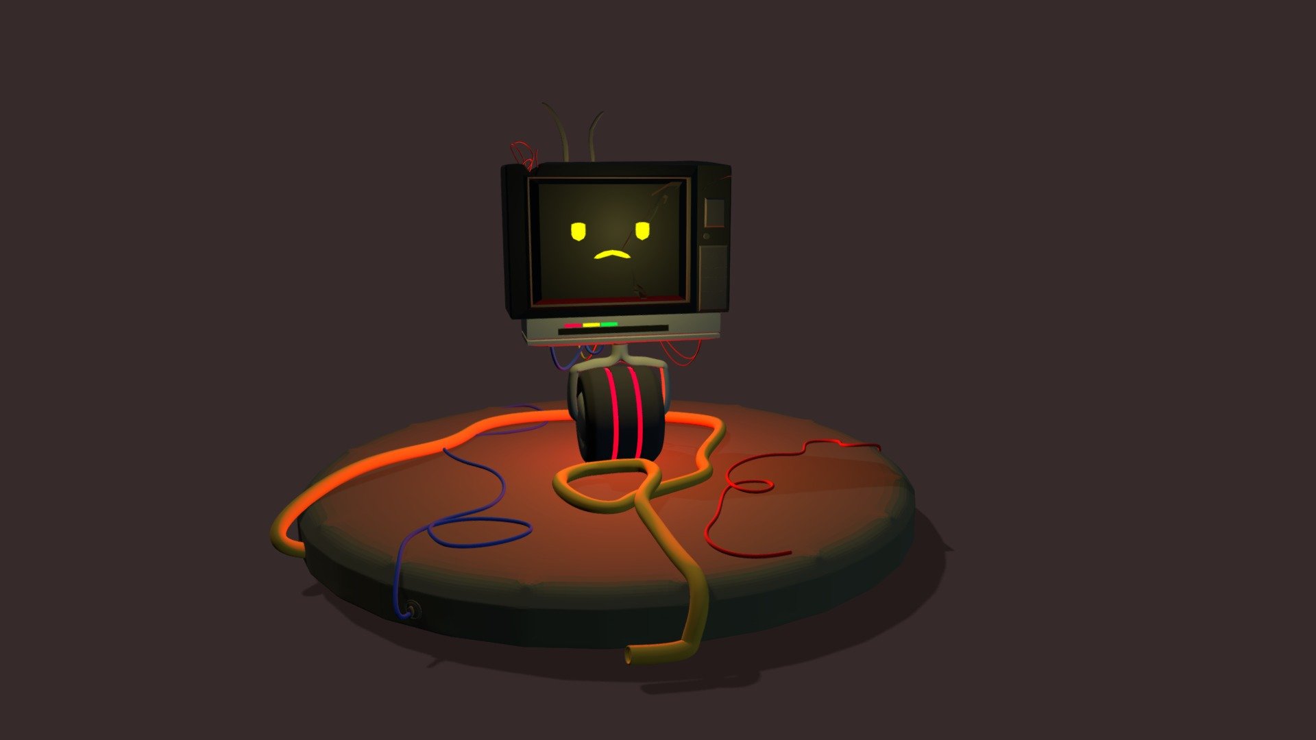 TV Robot - 3D model by Laureen (@Bingibingurt) [d717170] - Sketchfab