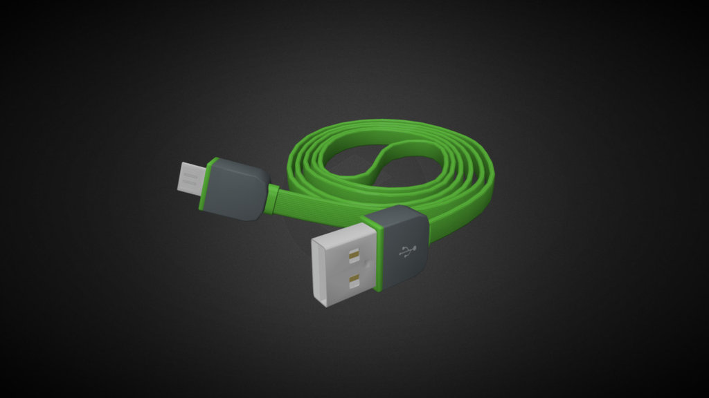 Cabo Flat Multilaser Micro USB - 3D model by gobikerstreet [d71bc42 ...