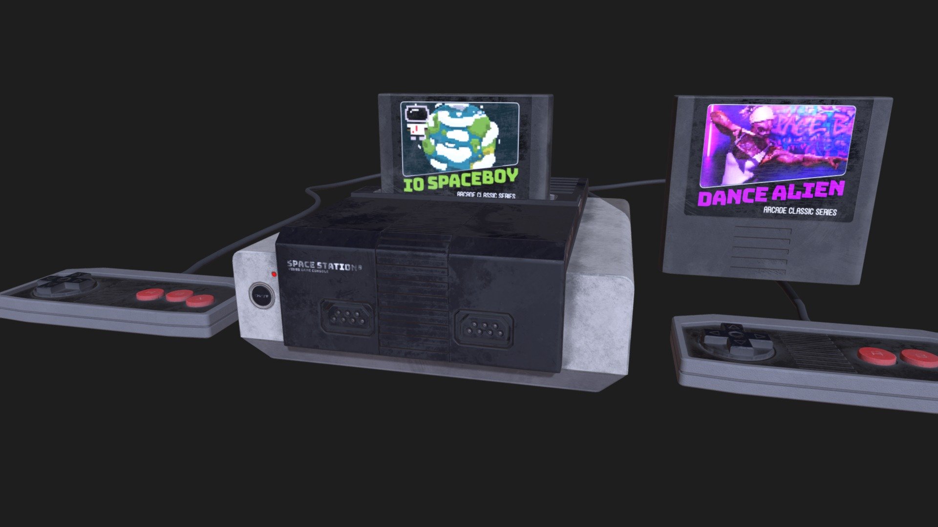 Video Game Retro Console_02 - Buy Royalty Free 3D model by ...