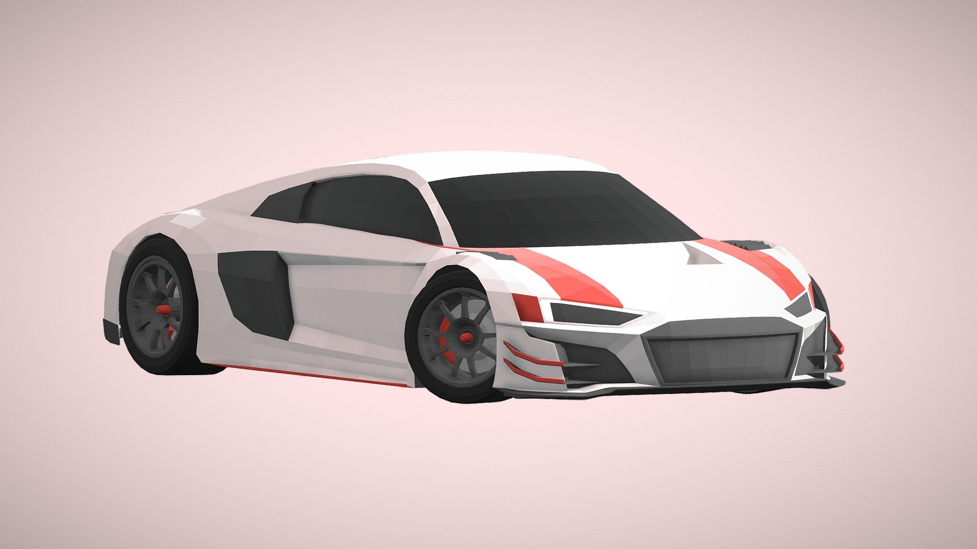 Low Poly Audi R8 GT3 - Download Free 3D model by Mauro3D (@maurogsw ...