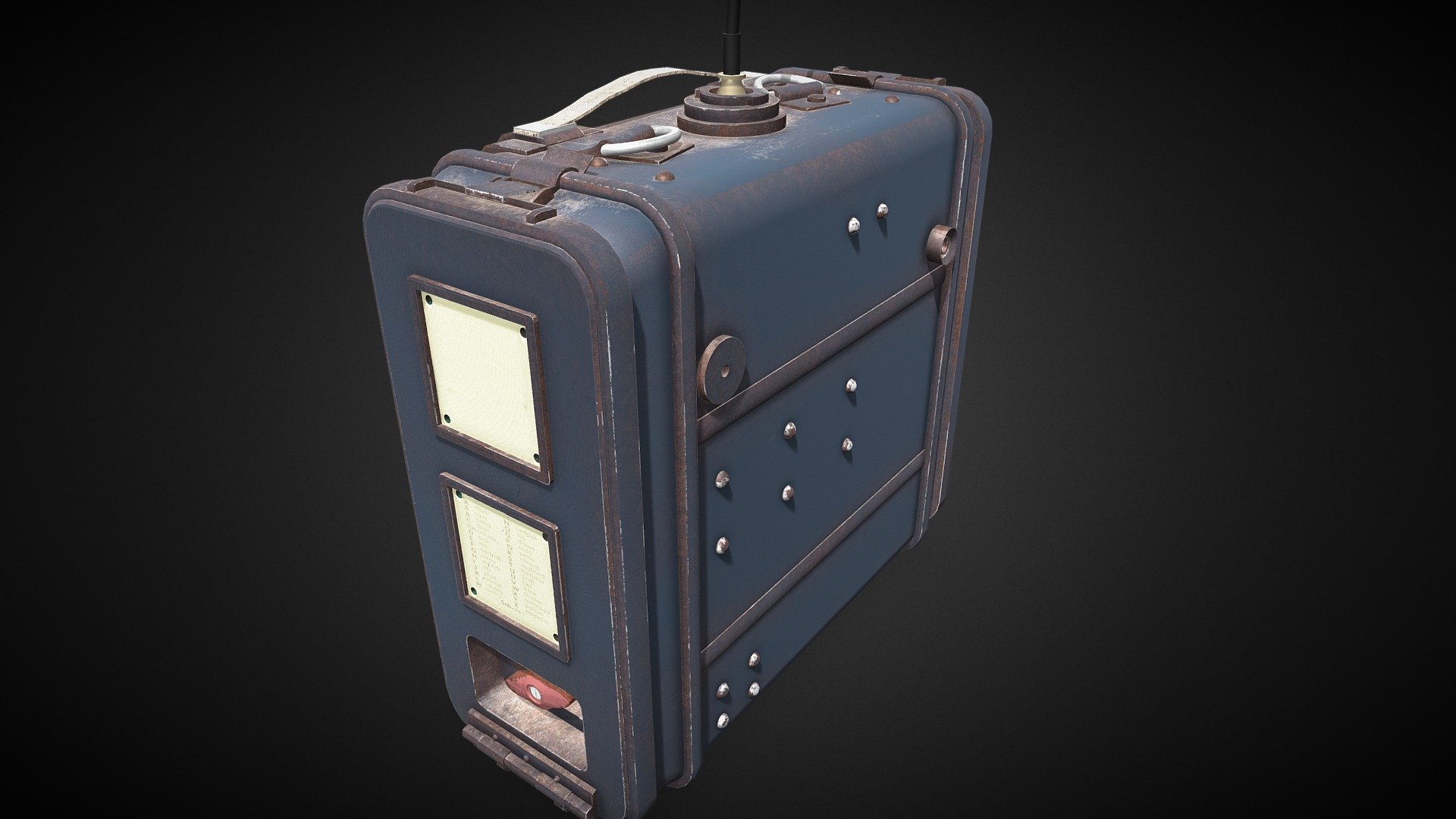 WW2 German Field Radio - Buy Royalty Free 3D model by Golden ...