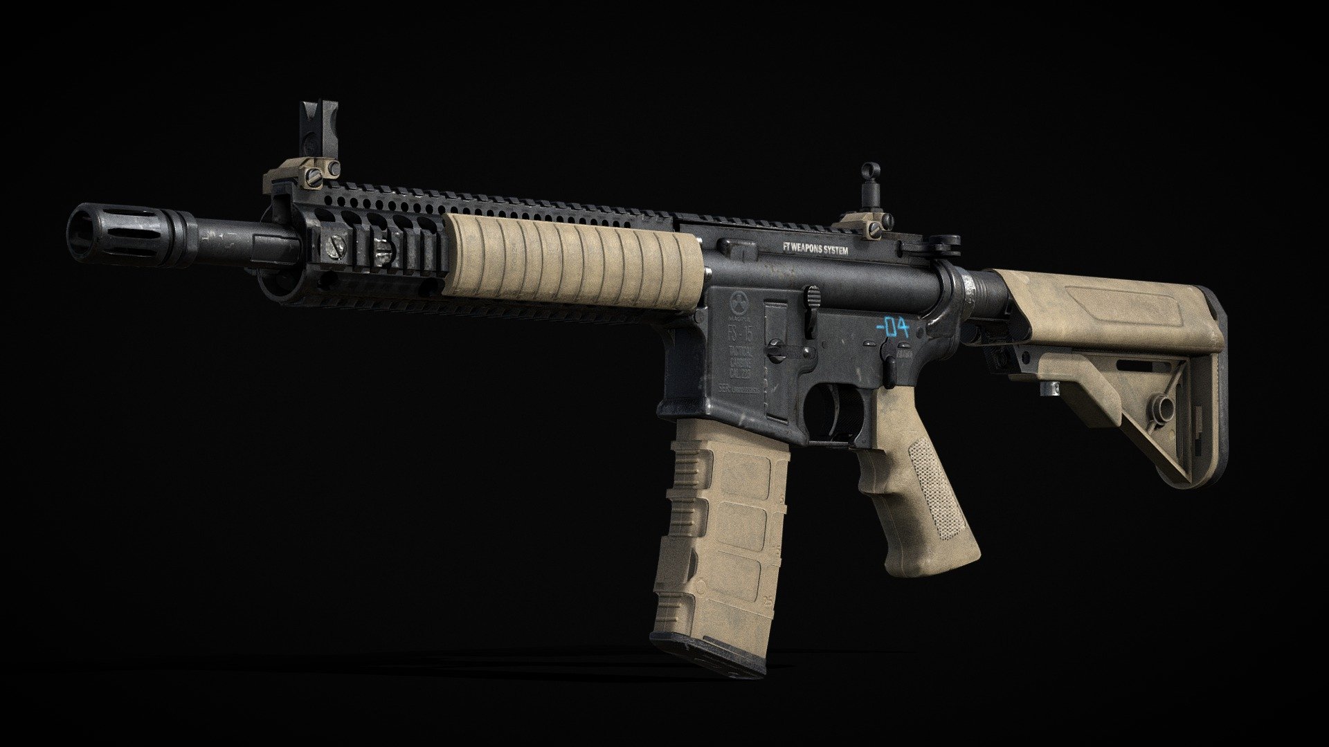 Custom M4A1 COD Warzone (Fan model) - 3D model by Requital (Azamkhon ...