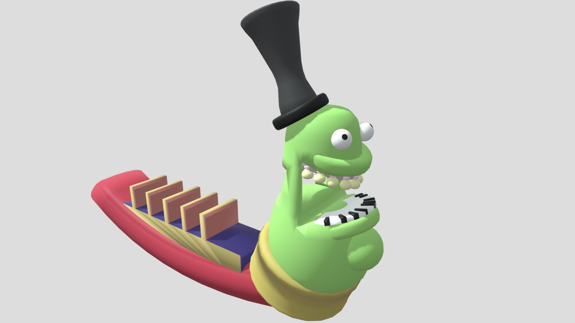 Uncle Blobb's train (3-2-1 Penguins) - Download Free 3D model by ...