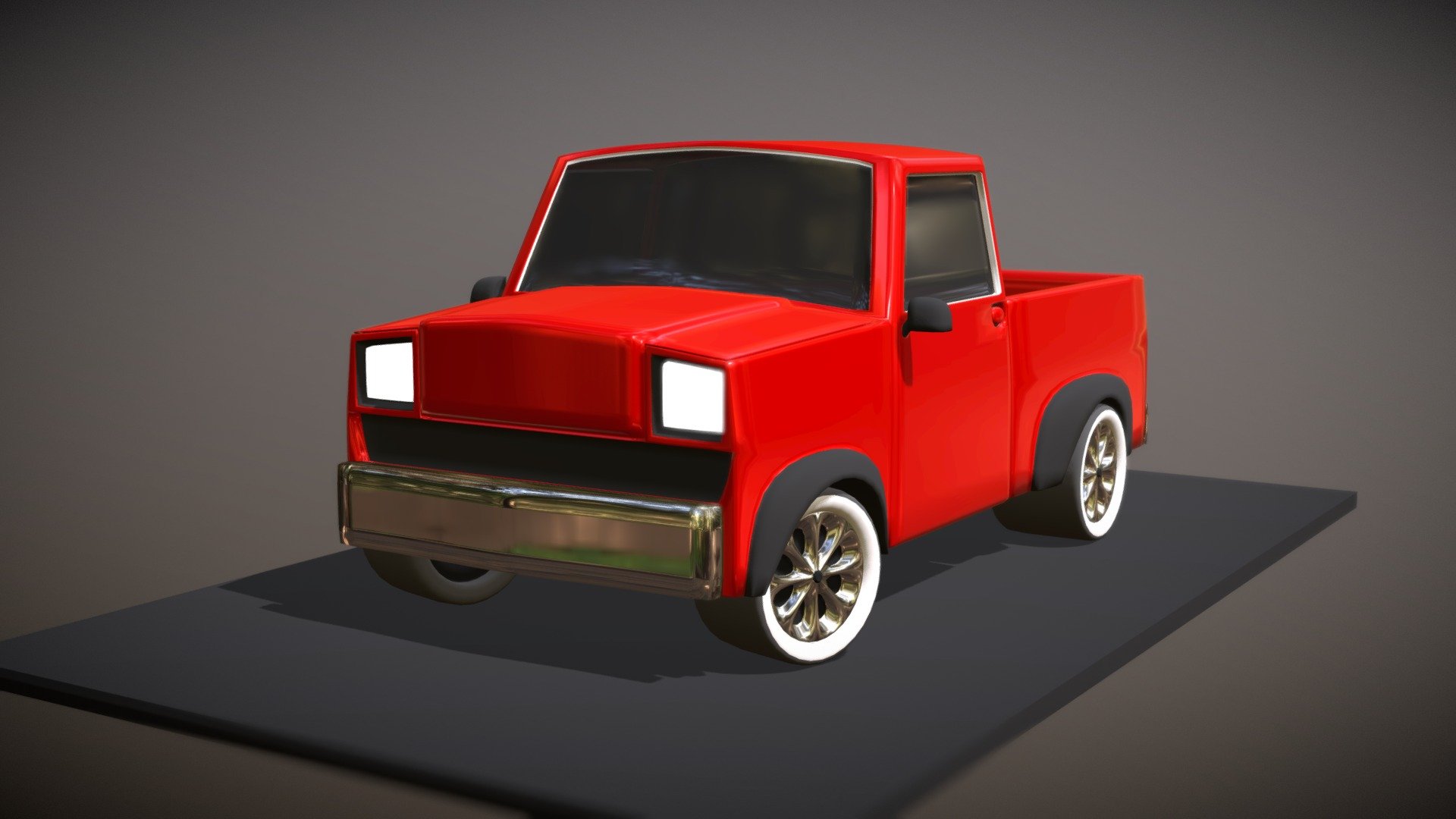 Pickup Truck Low-Poly Subdiv - Download Free 3D model by Boydmonster ...