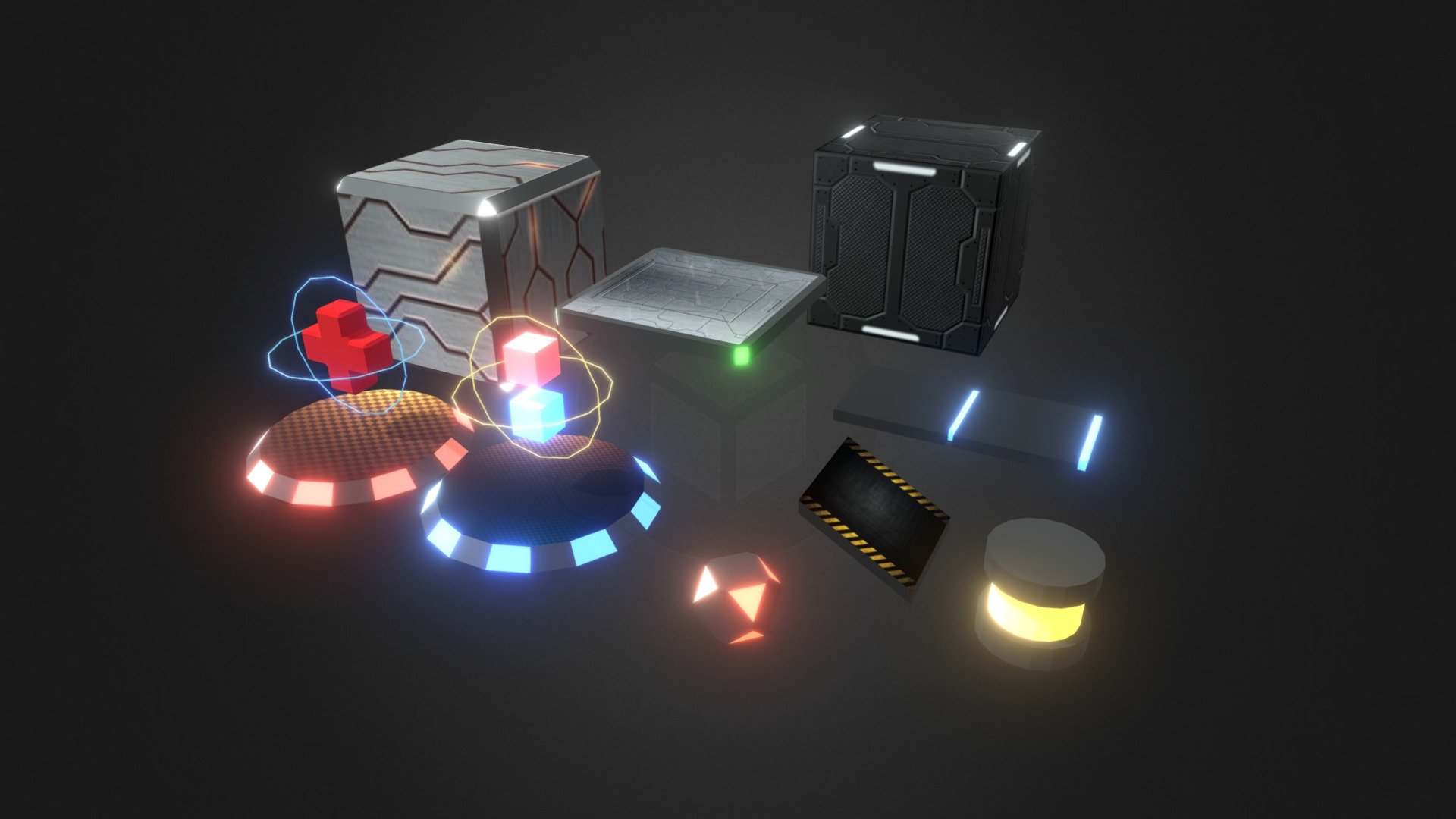 sсi-fi elements - Download Free 3D model by 3DMAN (@3dmanx888) [d721a3c ...