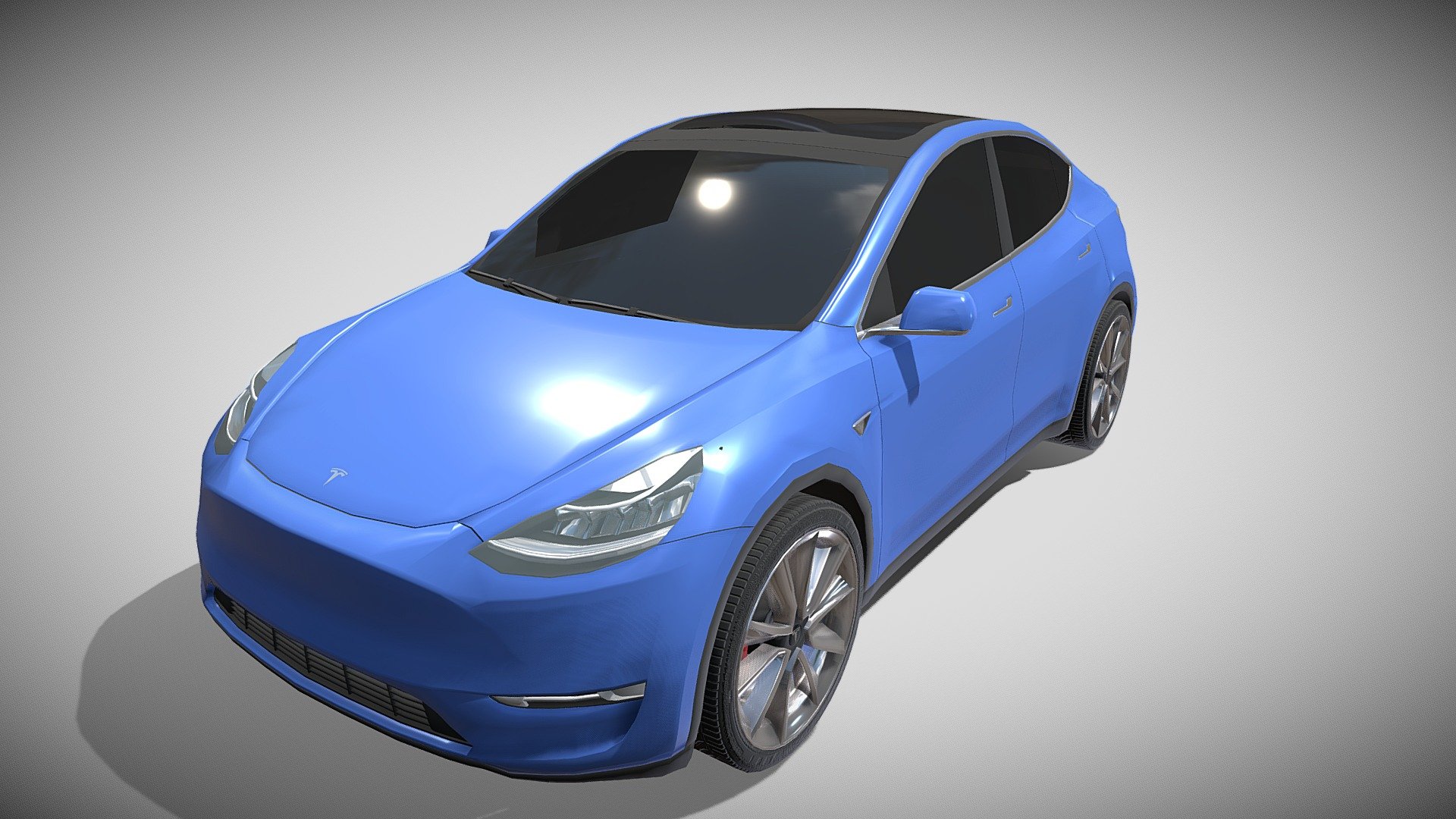 Tesla Model Y Blue - Buy Royalty Free 3D model by dragosburian [d723914 ...