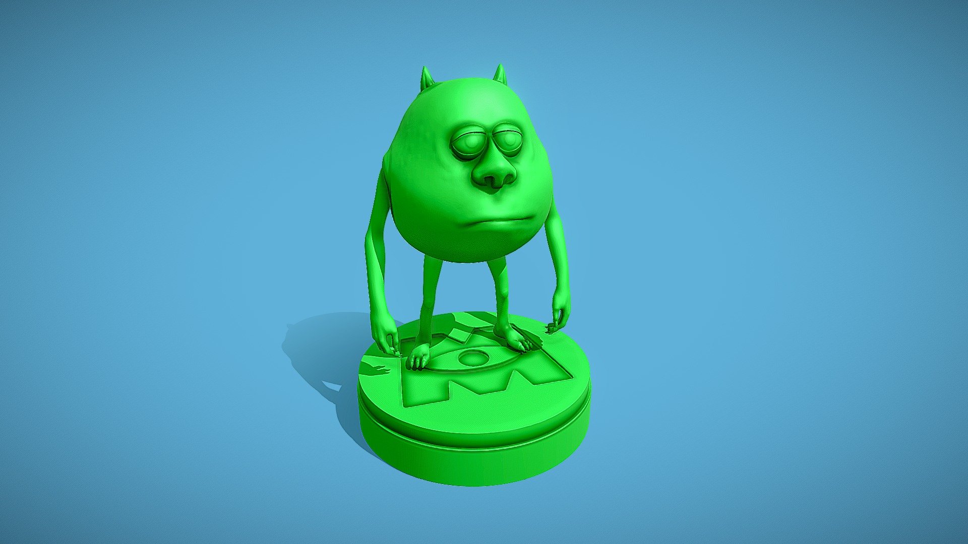 Mike Wazowski - Buy Royalty Free 3D model by crazysculptor [d7256bd] - Sketchfab Store