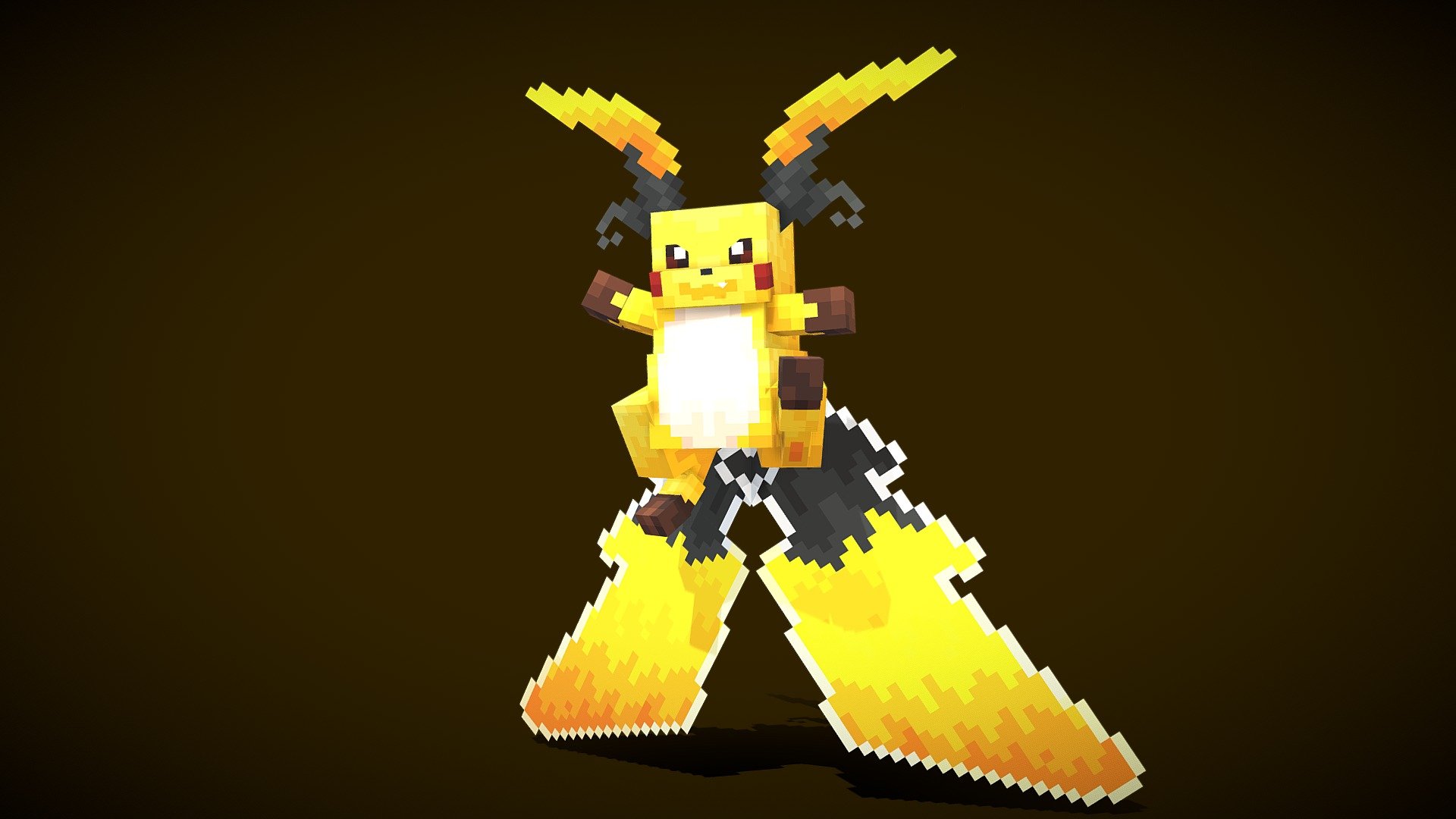 Mega Raichu X – Cobblemon Style (Unofficial) - 3D model by AGA_0 (@AGA0 ...