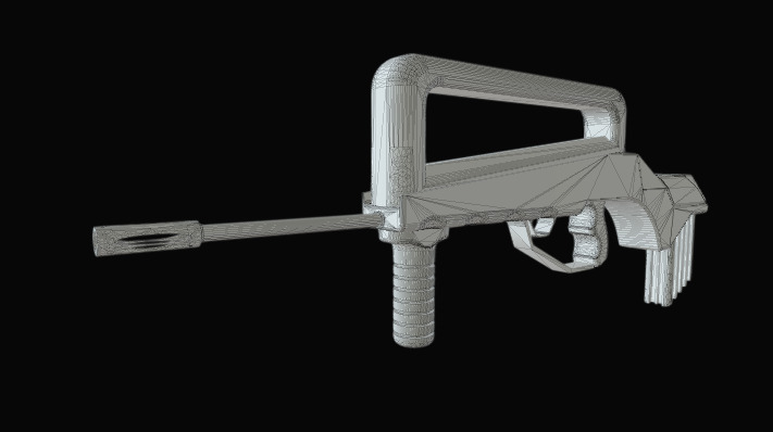 FAMAS - 3D model by IBARAKEL [d72baa7] - Sketchfab
