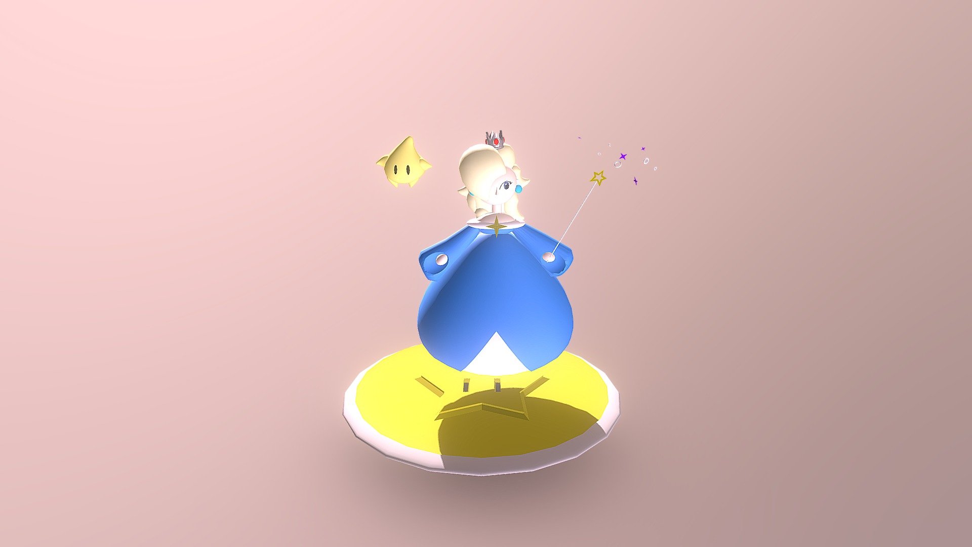 Lab 6: Low-Poly Rosalina and Luma - 3D model by Ava Gleason (@agleason ...