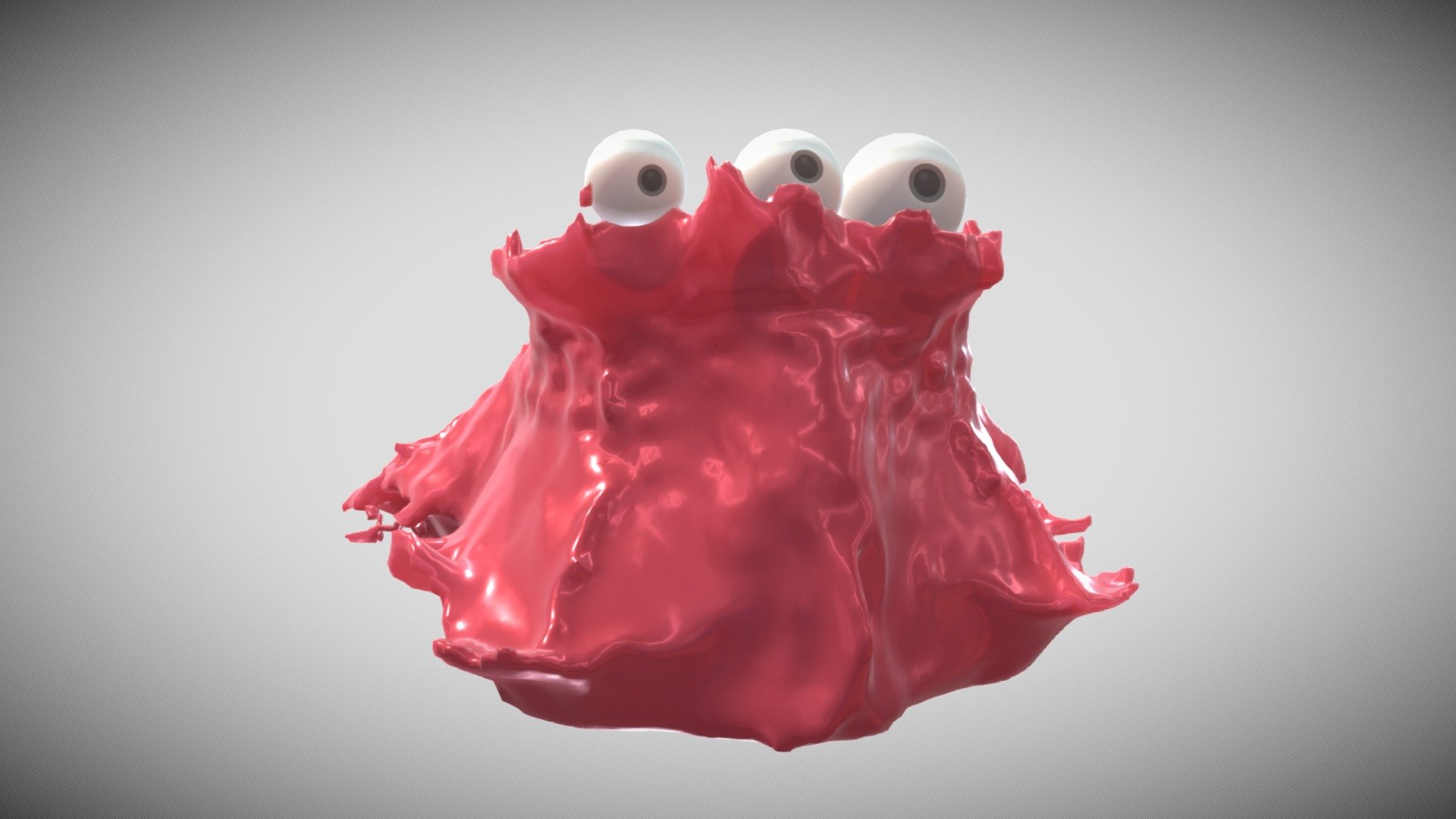 Fluid Monster With 3 Eyes - Download Free 3D model by Jimmy Gunawan ...