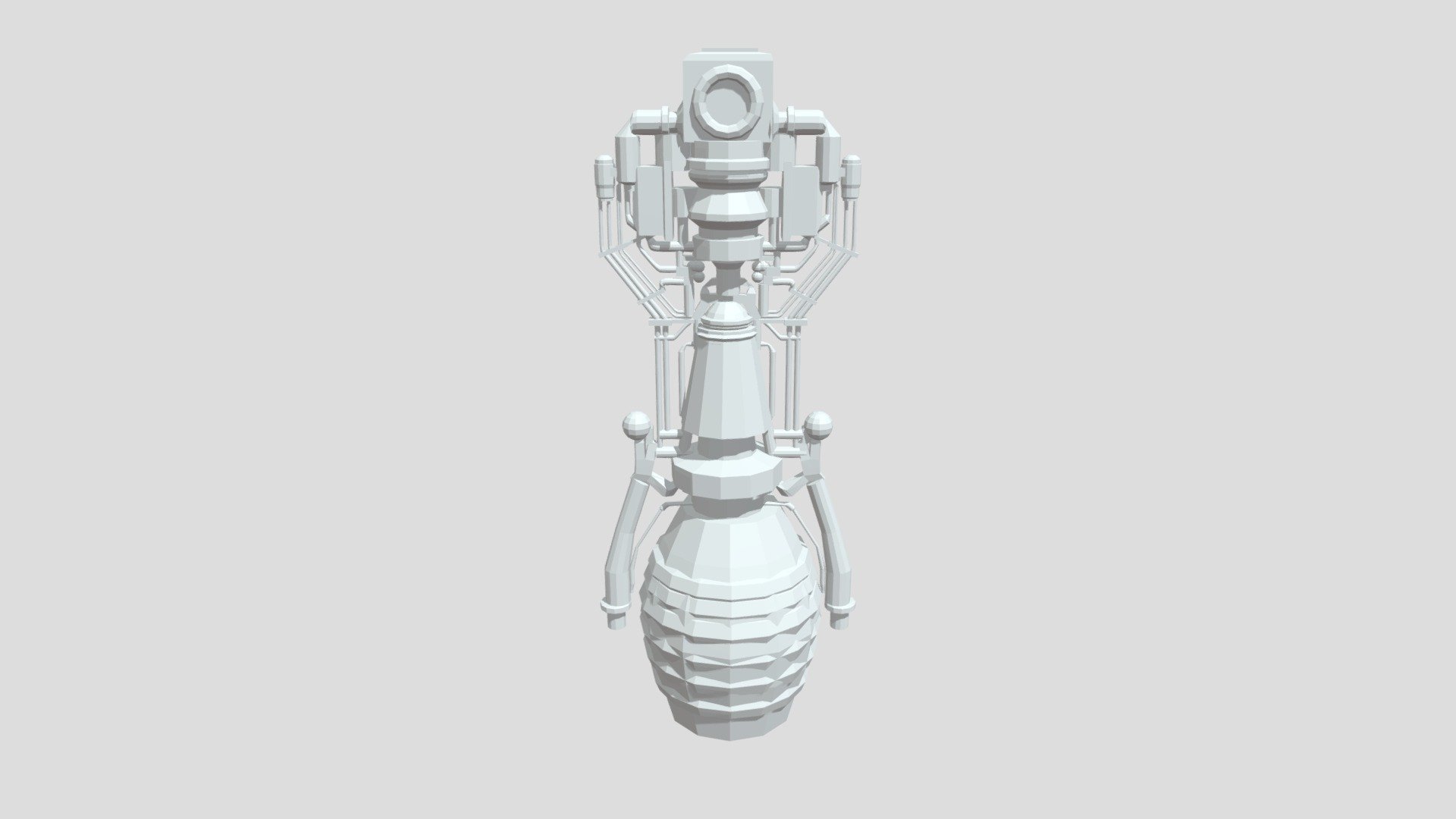 Quantum Thrust Rocket Engine (No Texture Ver) - Download Free 3D model ...