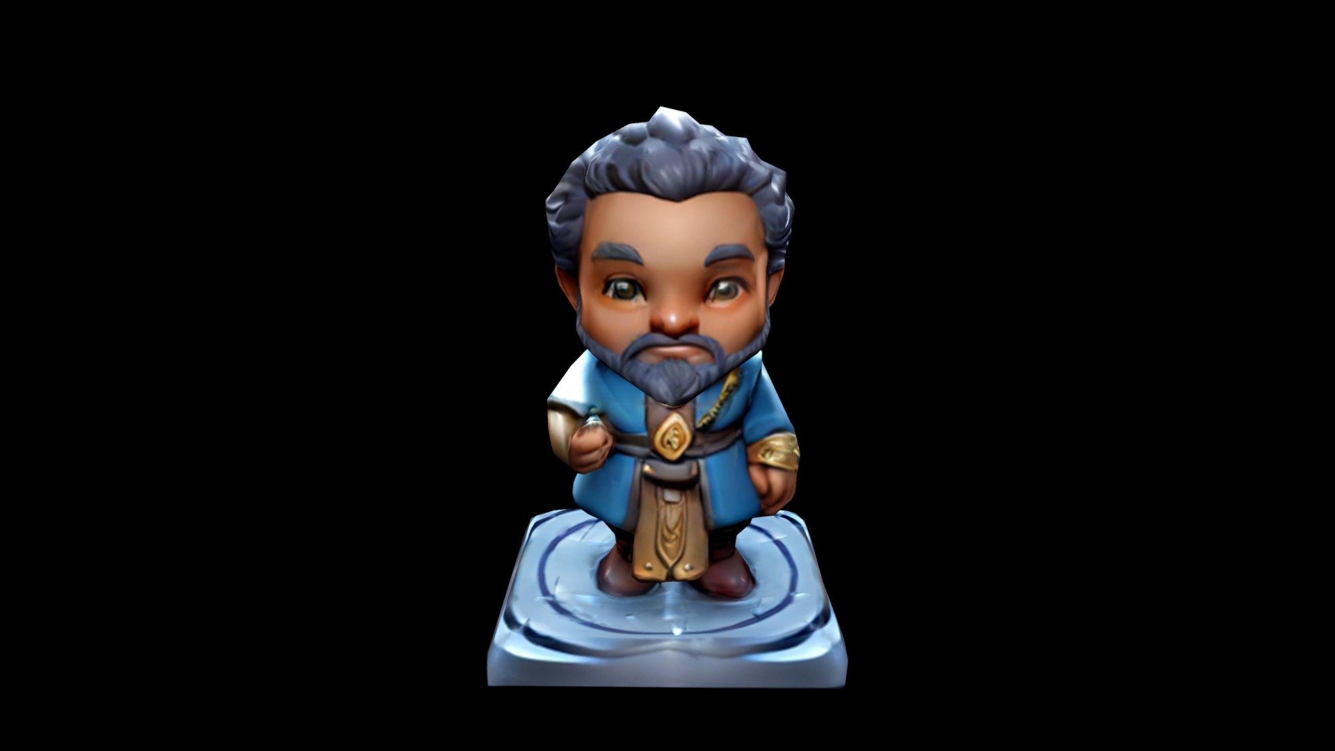 An animated figure of a Middle-Eastern man with - Download Free 3D ...