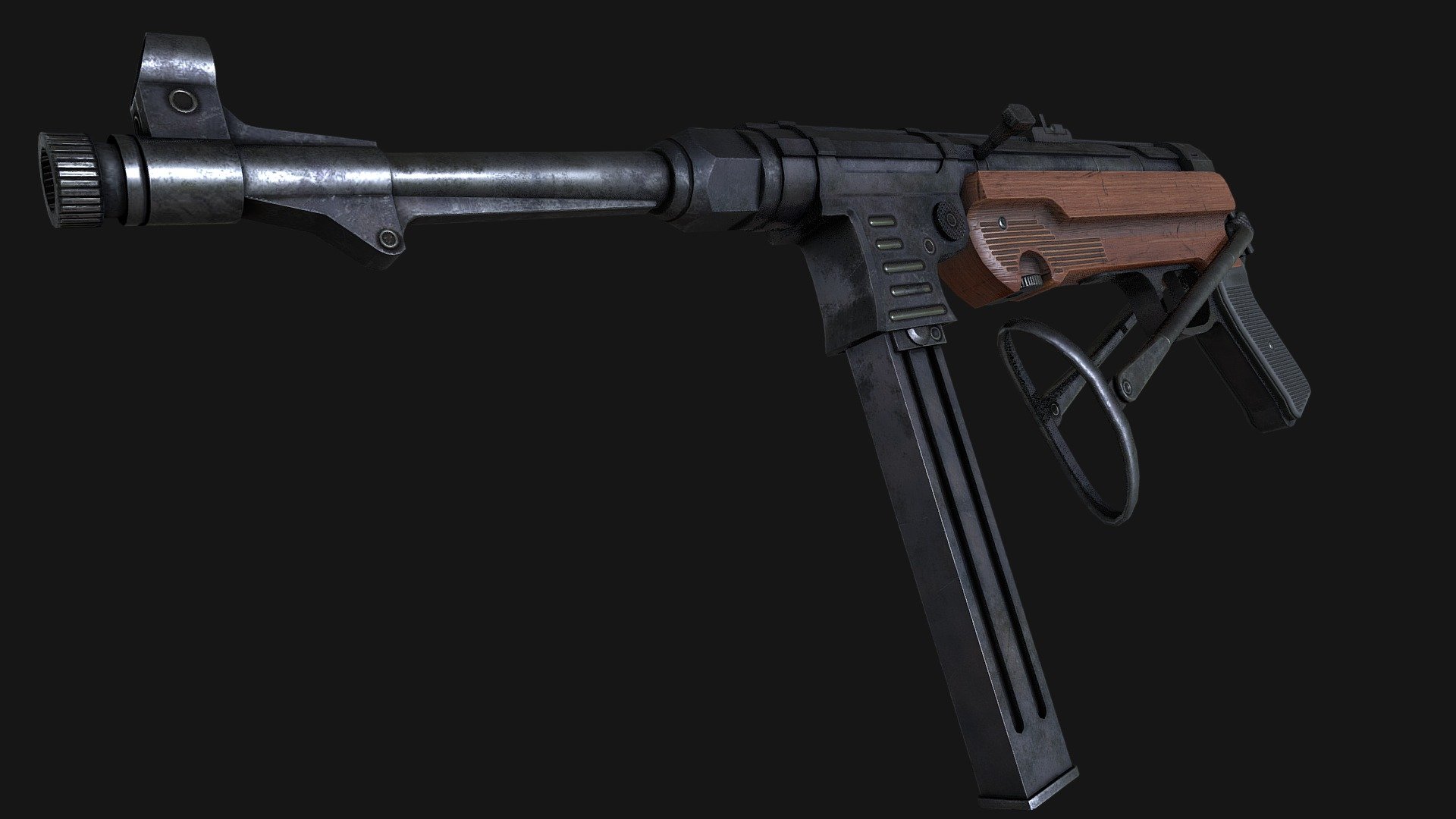 mp 40 - 3D model by Alejandro_Prieto [d72f911] - Sketchfab