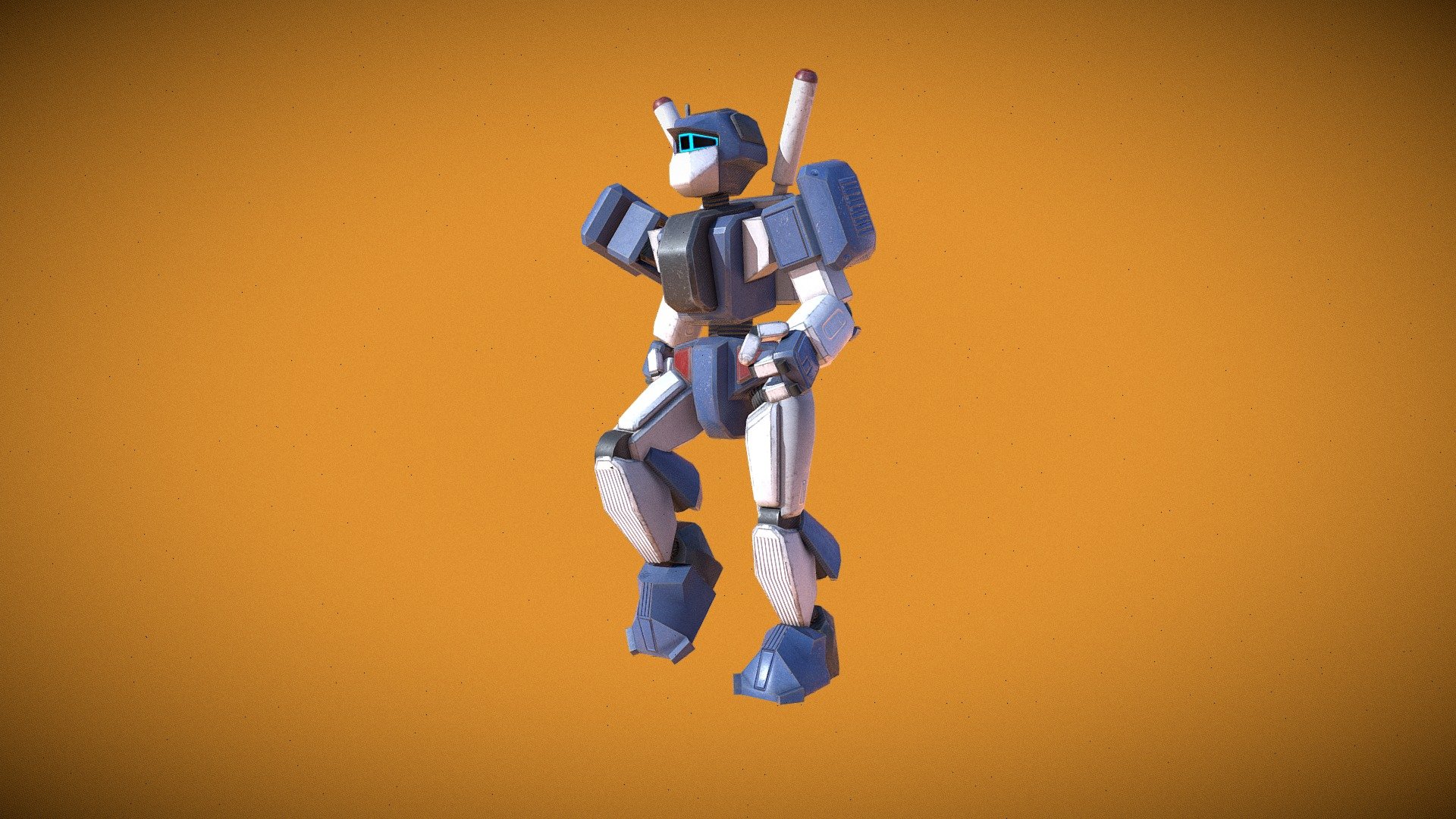 Scifi Mech Low Poly Character Rigged - 3D model by Outworld Studios ...