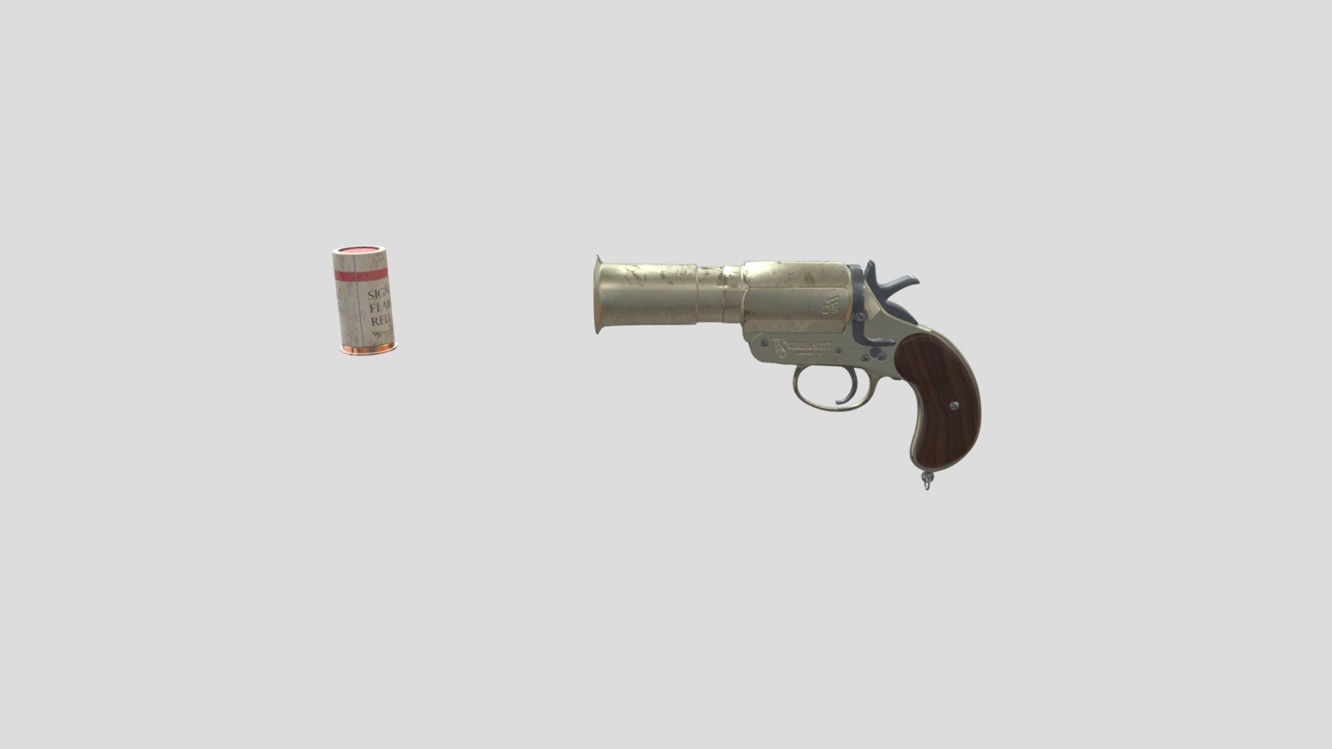 Flare Gun - 3D model by ashutosh mishra (@ashutoshmishra) [d72fce1 ...