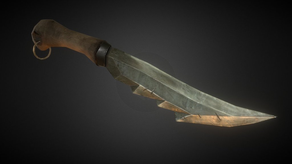 Iron Dagger - Download Free 3D model by Ashley Aslett (@AshleyAslett ...