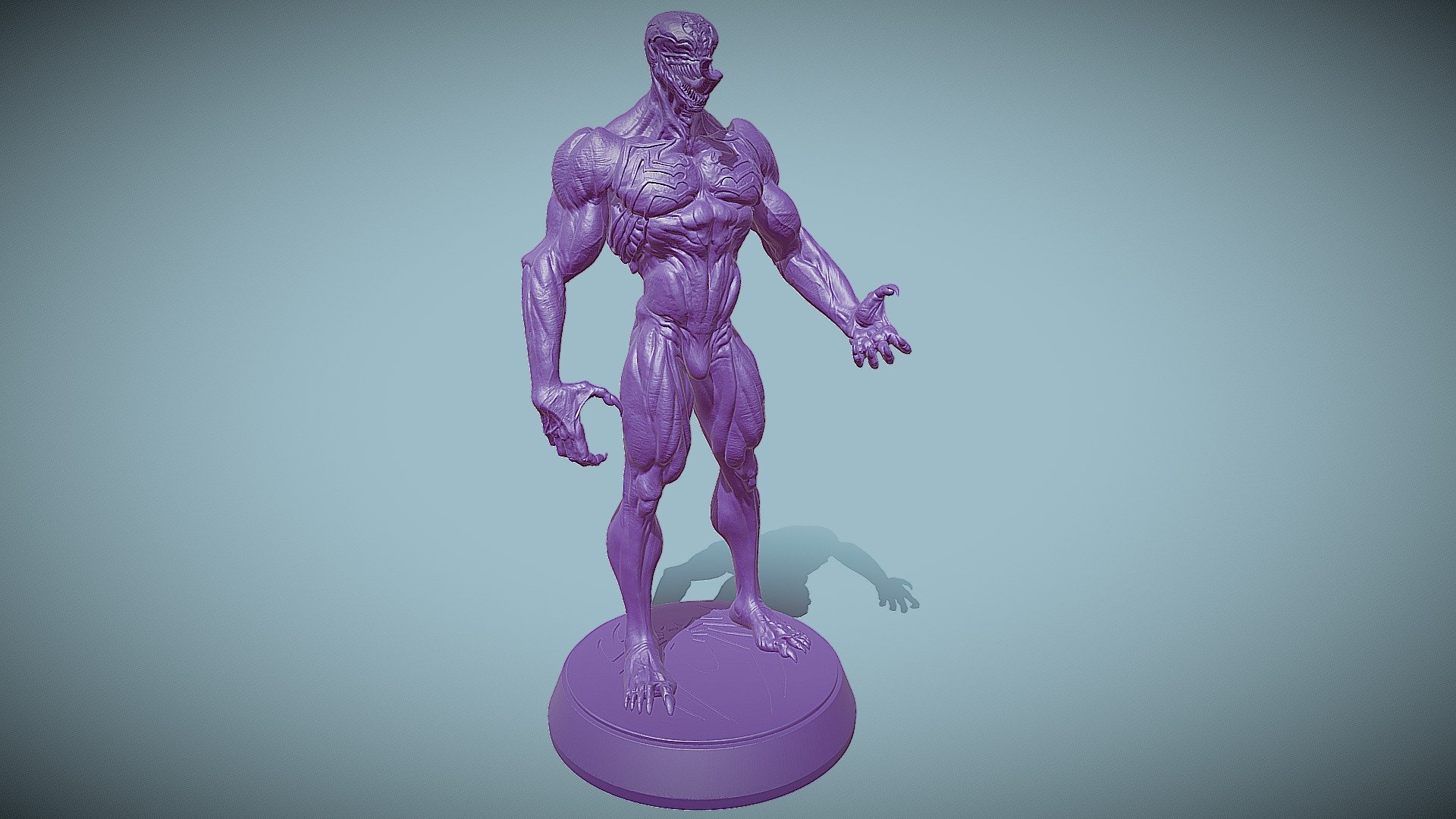 Venom for 3D printing - Buy Royalty Free 3D model by crazysculptor [d7307fa] - Sketchfab Store