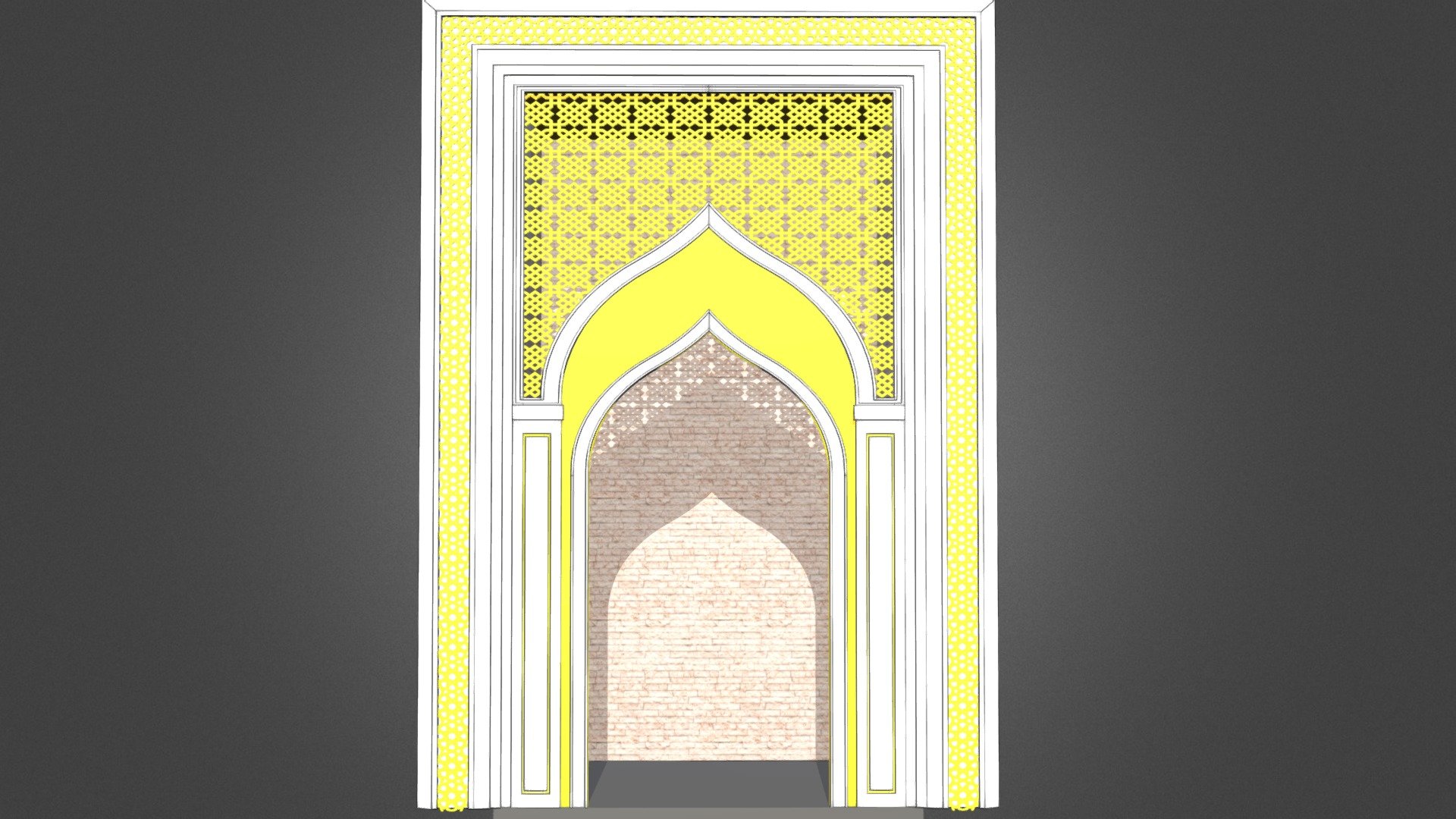 Mihrab of Darussalam Mosque - Buy Royalty Free 3D model by jennie ...