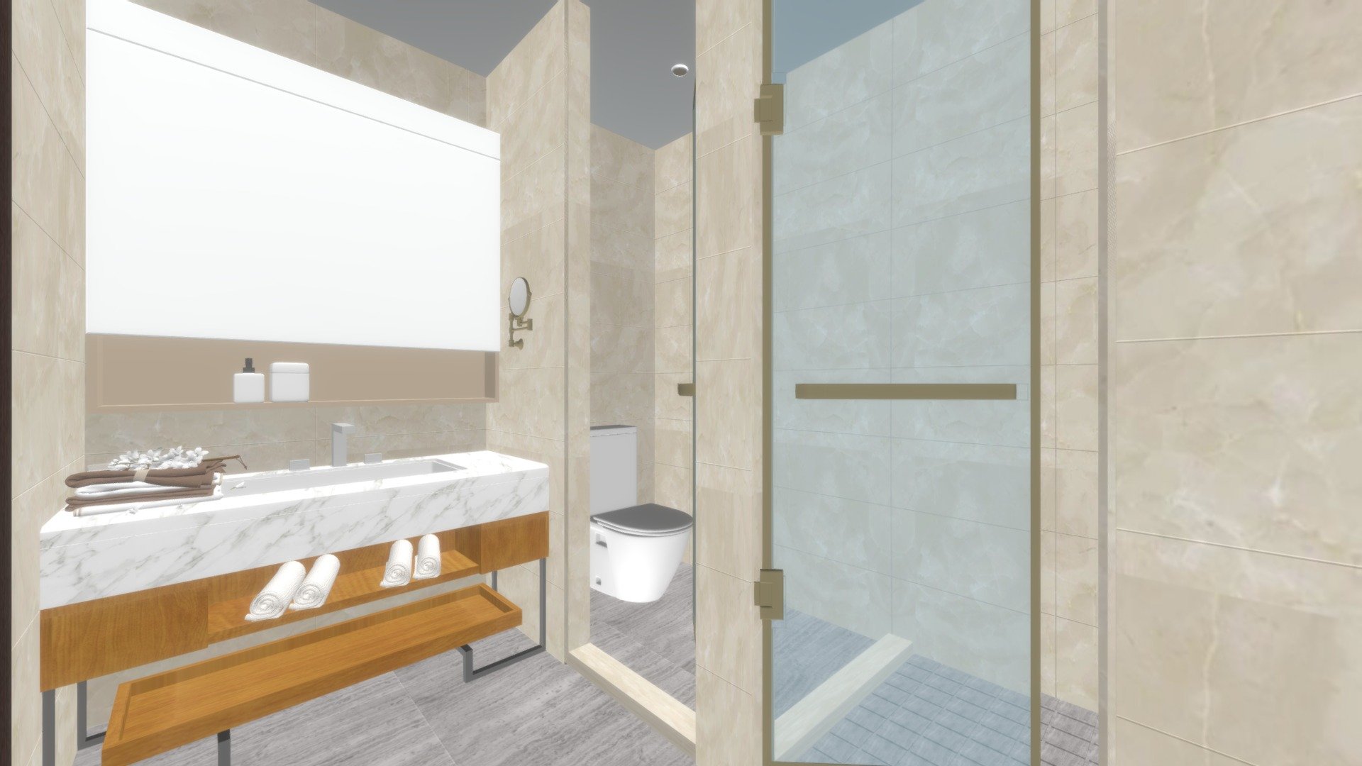 Bathroom | Hotel - Download Free 3D model by Arbin4444 (@digilife4444 ...