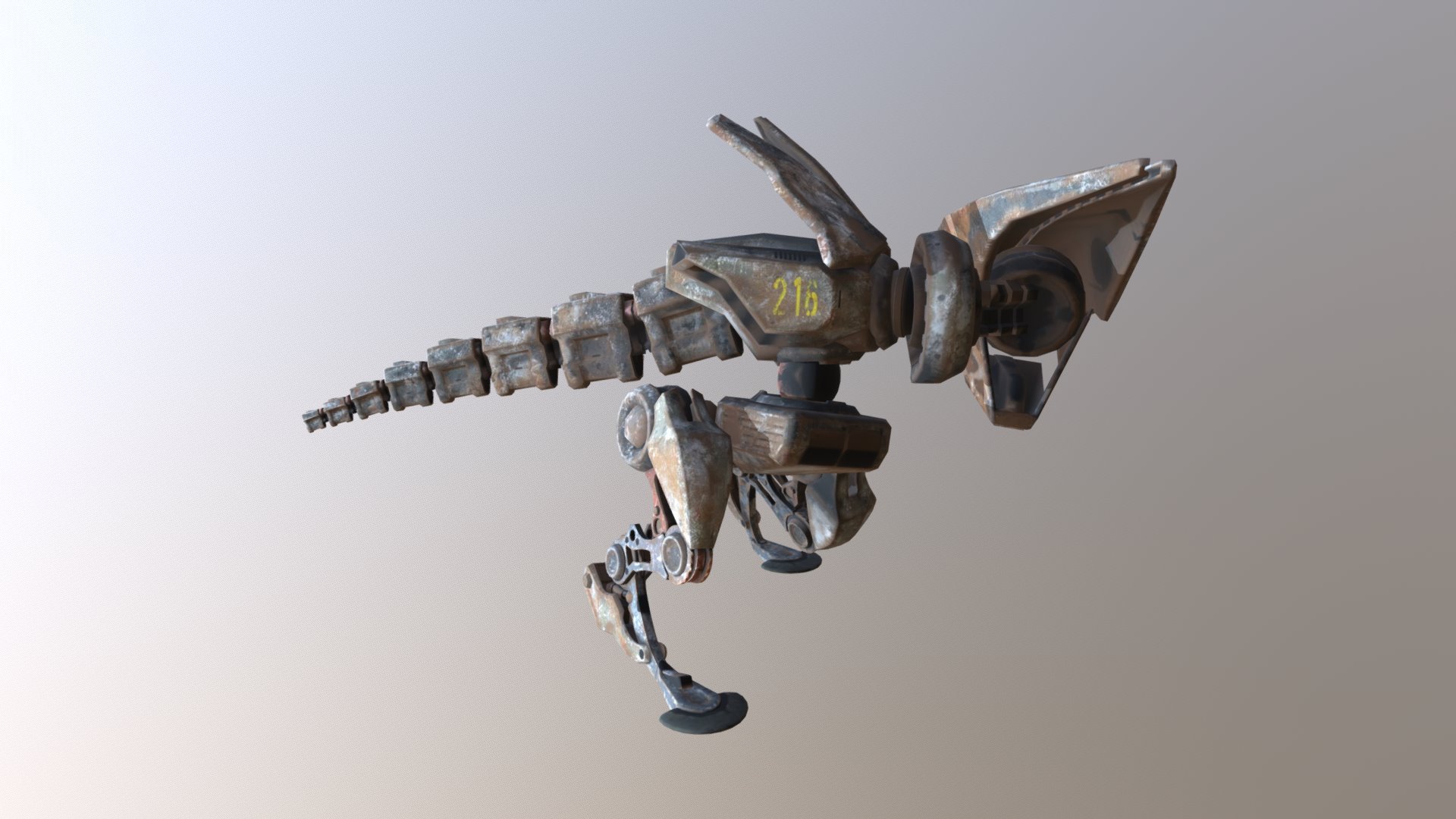 Robo Trex flinch Animation - 3D model by Paraless [d732153] - Sketchfab