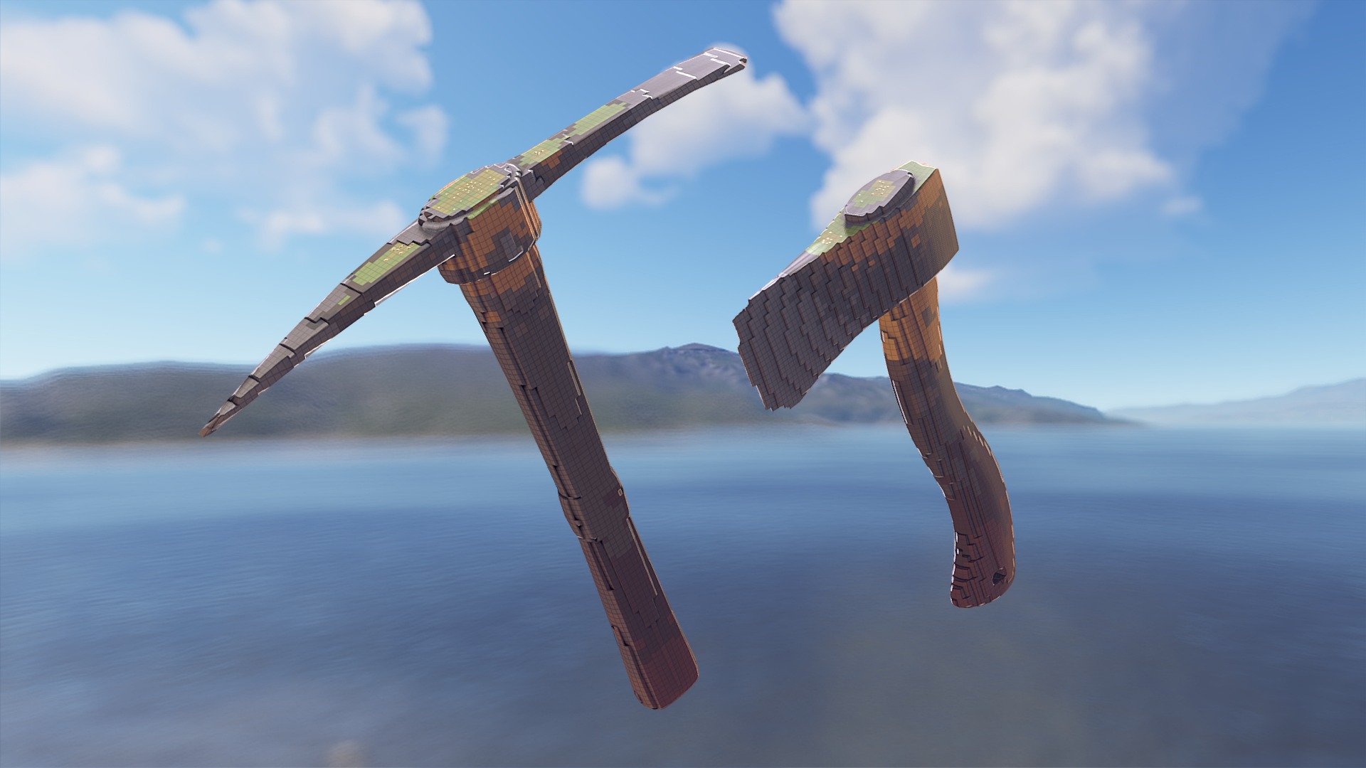 Pixel Metal tools - 3D model by Liam Moffitt (@divadan) [d733a0b ...