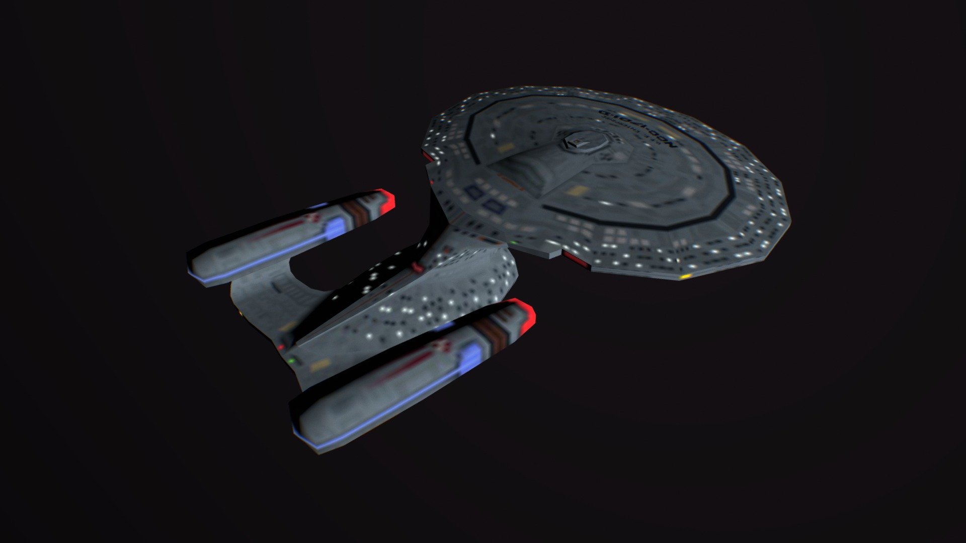 Enterprise-D - 3D model by Amaruuk [d733bad] - Sketchfab