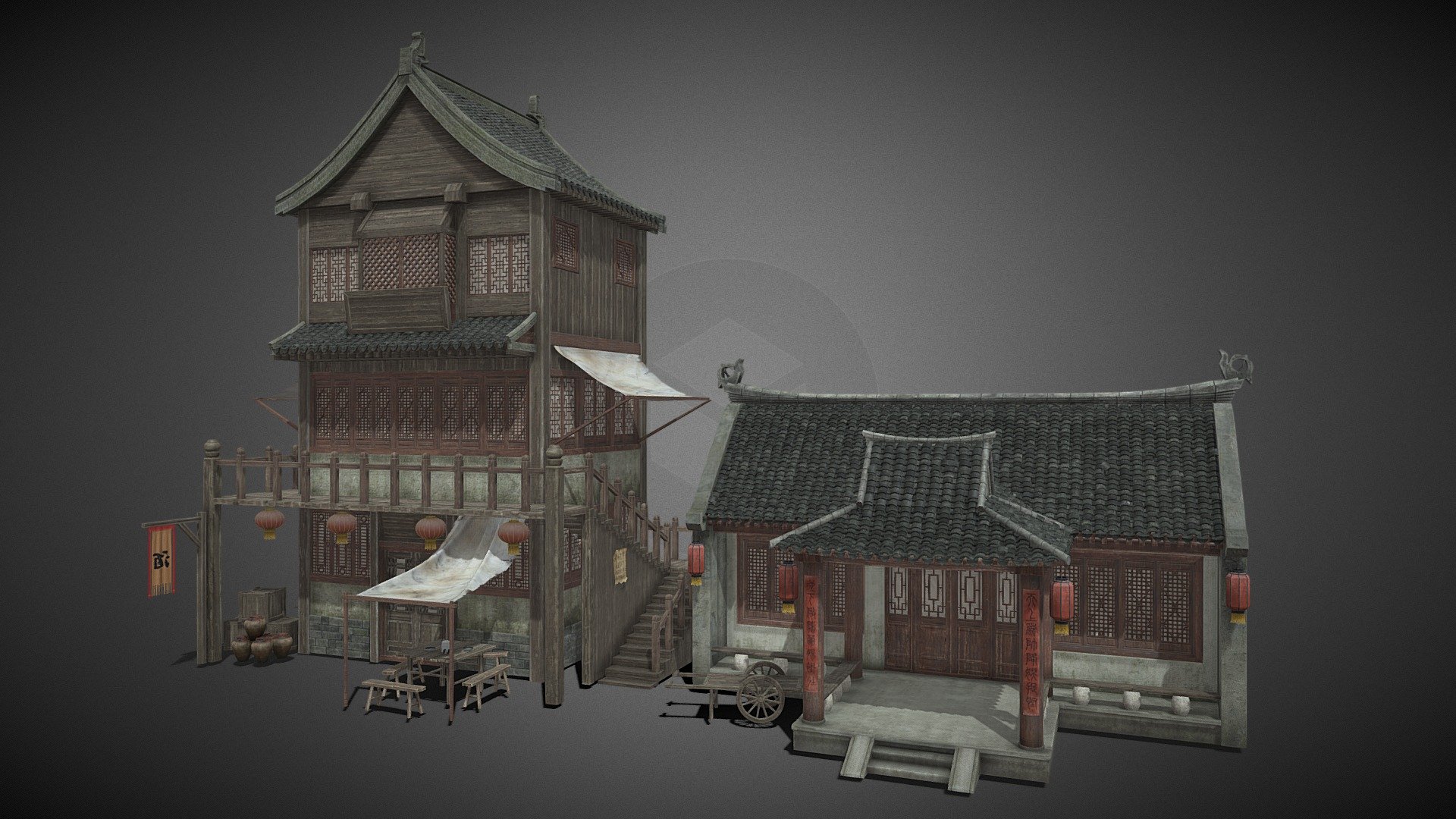 Ancient architecture - Buy Royalty Free 3D model by misitewang [d7384a1 ...