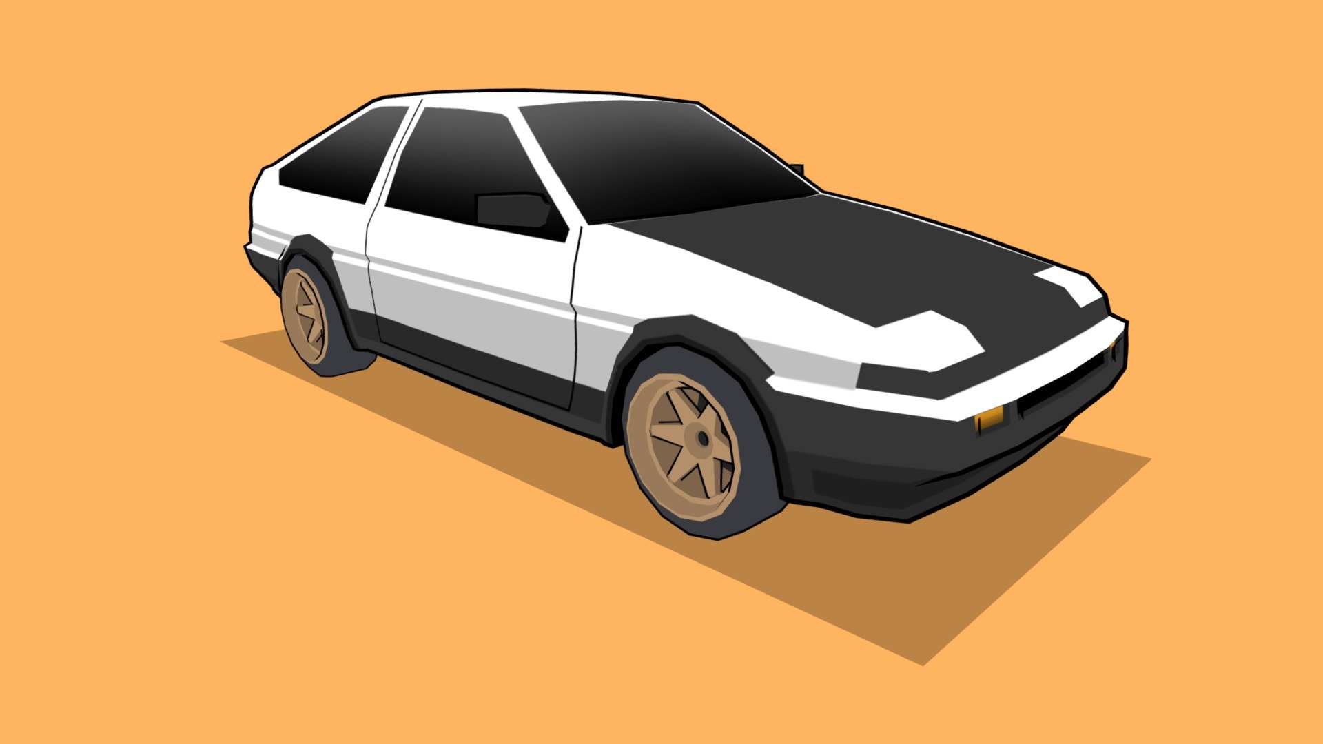 Toyota Corolla Sprinter Trueno (AE86) - 3D model by Marksform ...