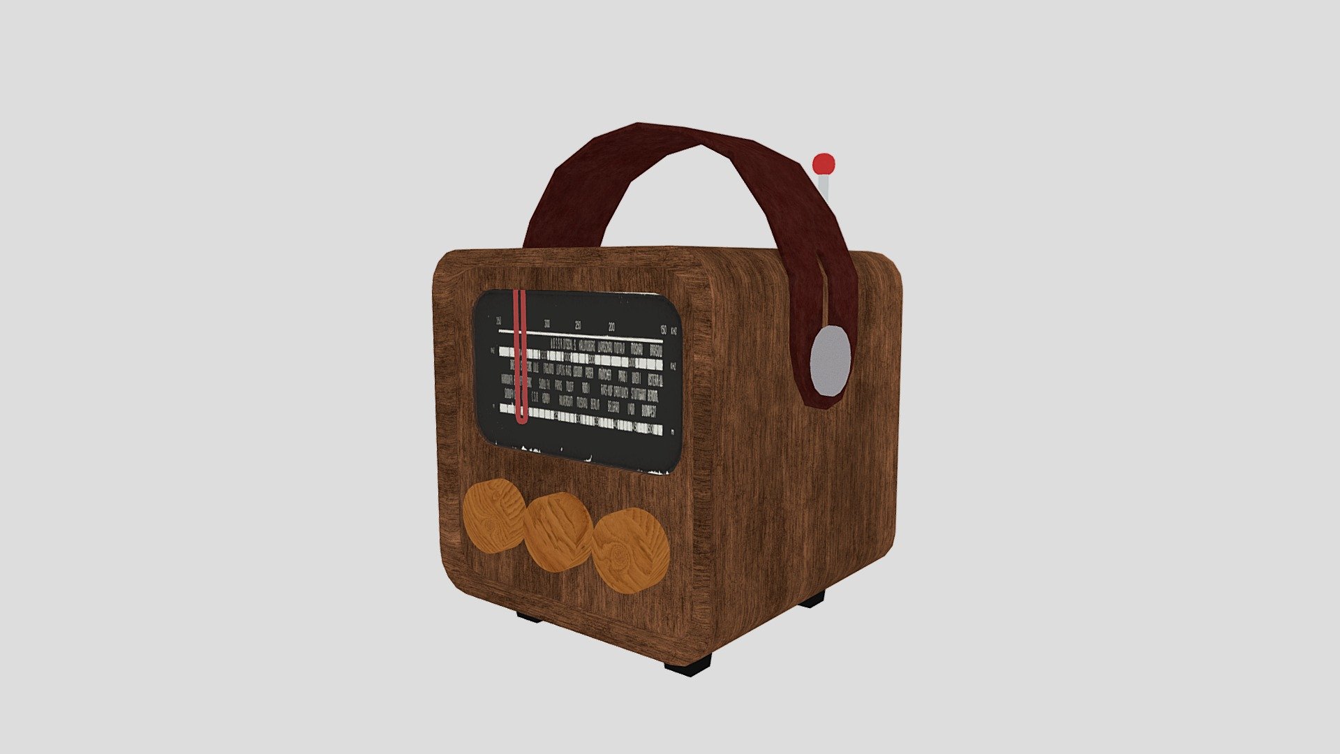 Kofferradio - Download Free 3D model by Yoshi Drescher (@YoshiDrescher ...