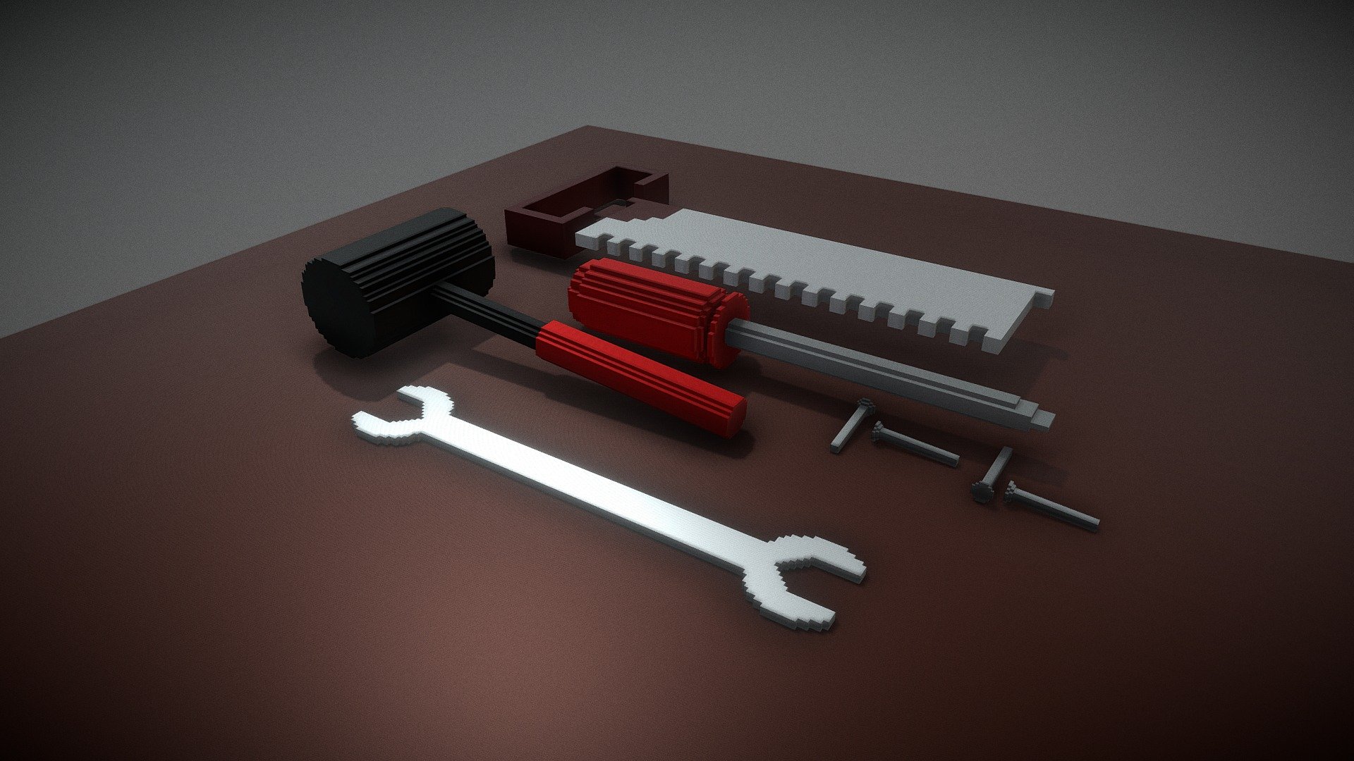 Hand Tools - 3D model by Manogna S (@manogna) [d73dcb3] - Sketchfab