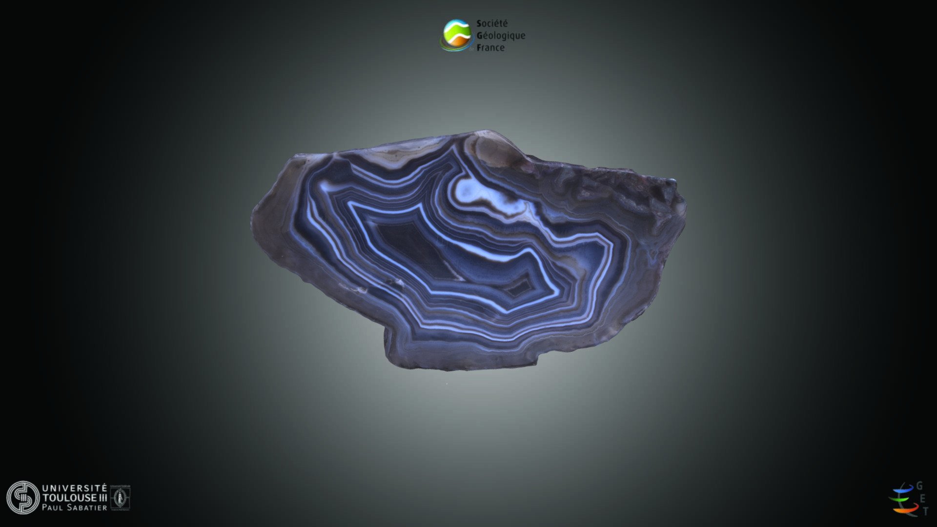 Mineral - Agate zonée - Download Free 3D model by Société Géologique de France (@sgfrance ...