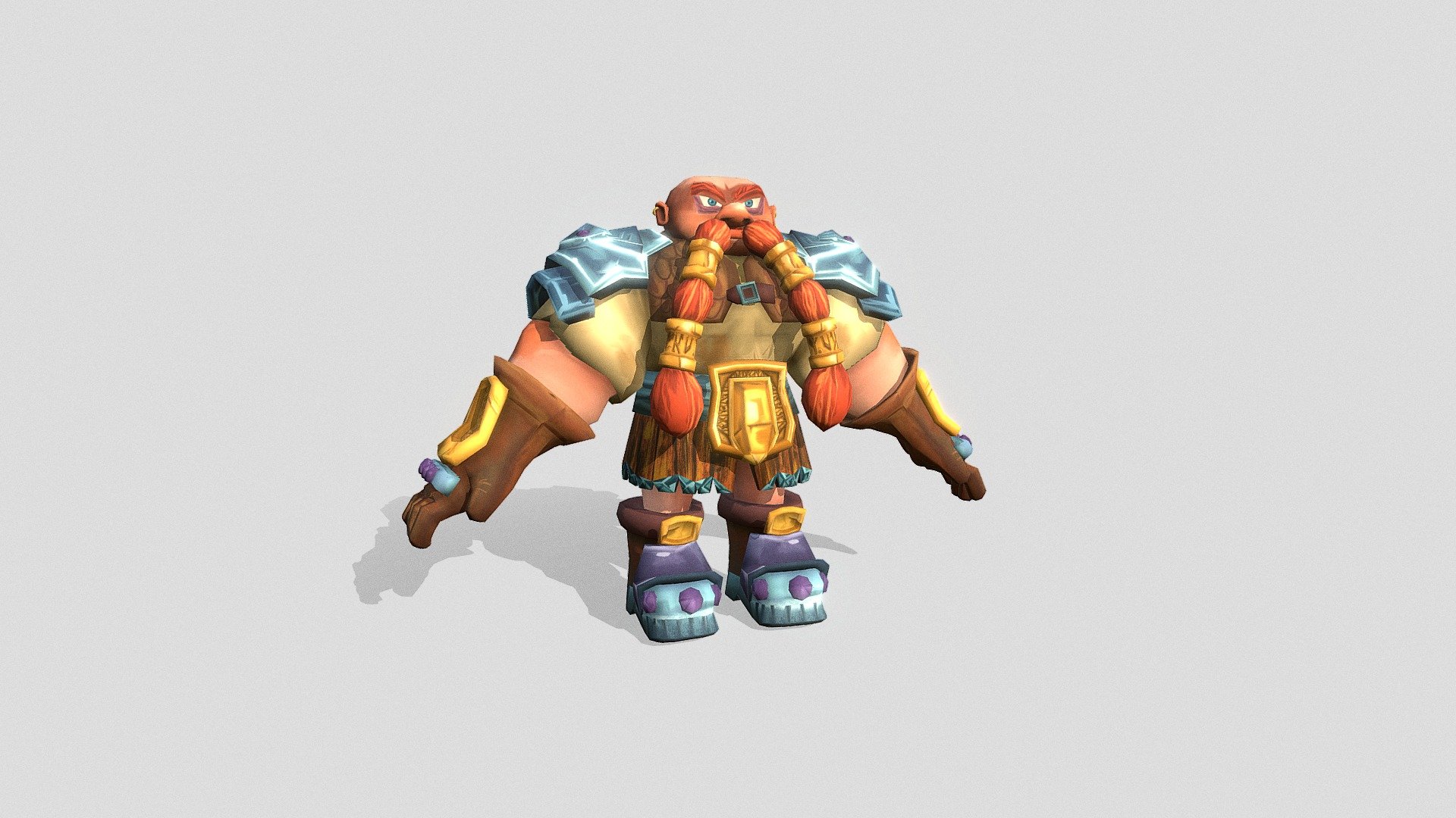 Dwarf Low Poly - 3D model by marionalux10 (@mariamomoart) [d73fb07 ...