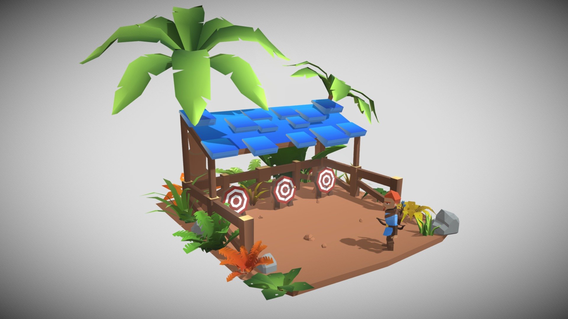 Archery - 3D model by arnenzo [d7435bd] - Sketchfab