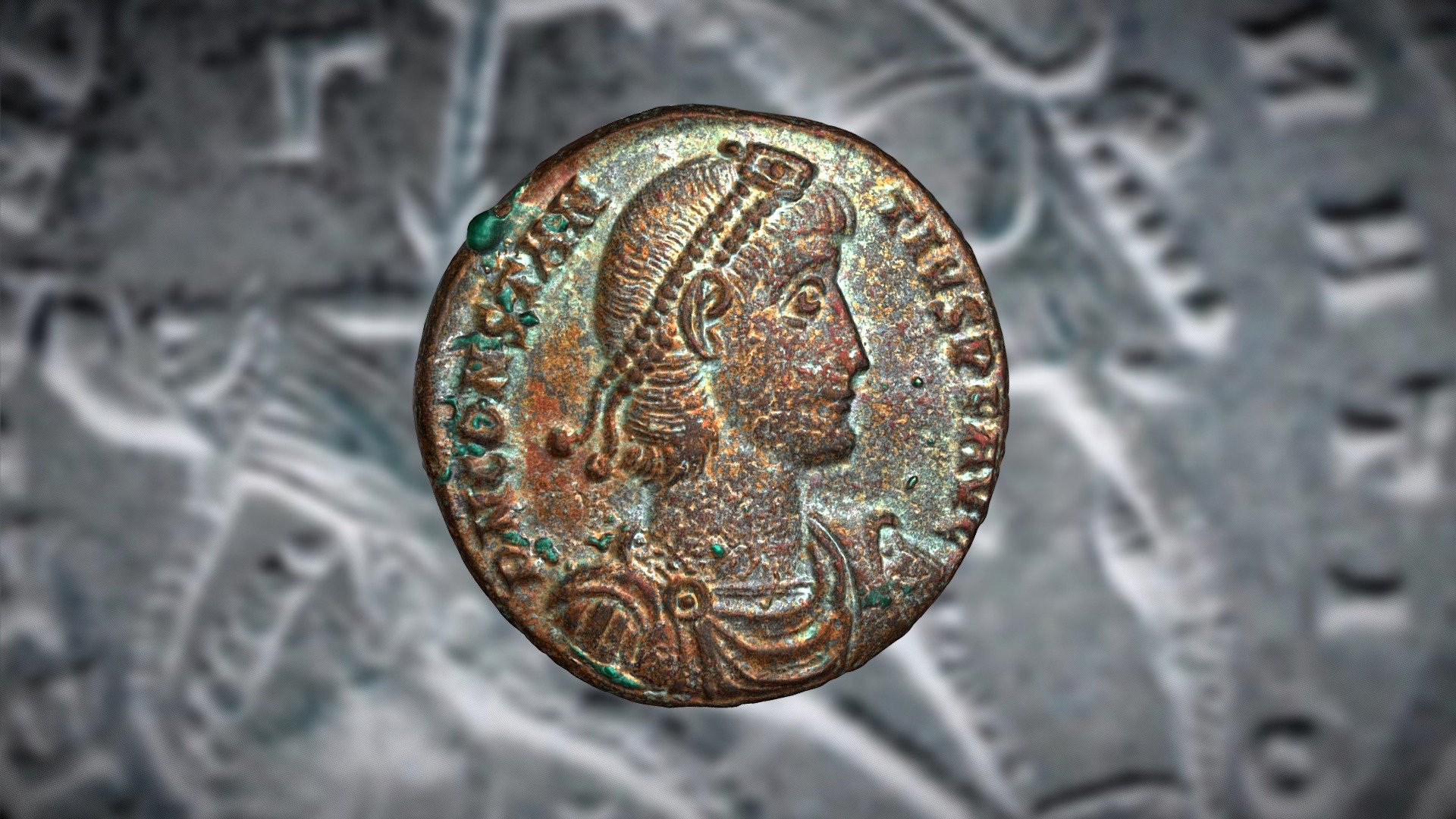 Bronze Coin of Constantius II - Download Free 3D model by Frank McMains ...