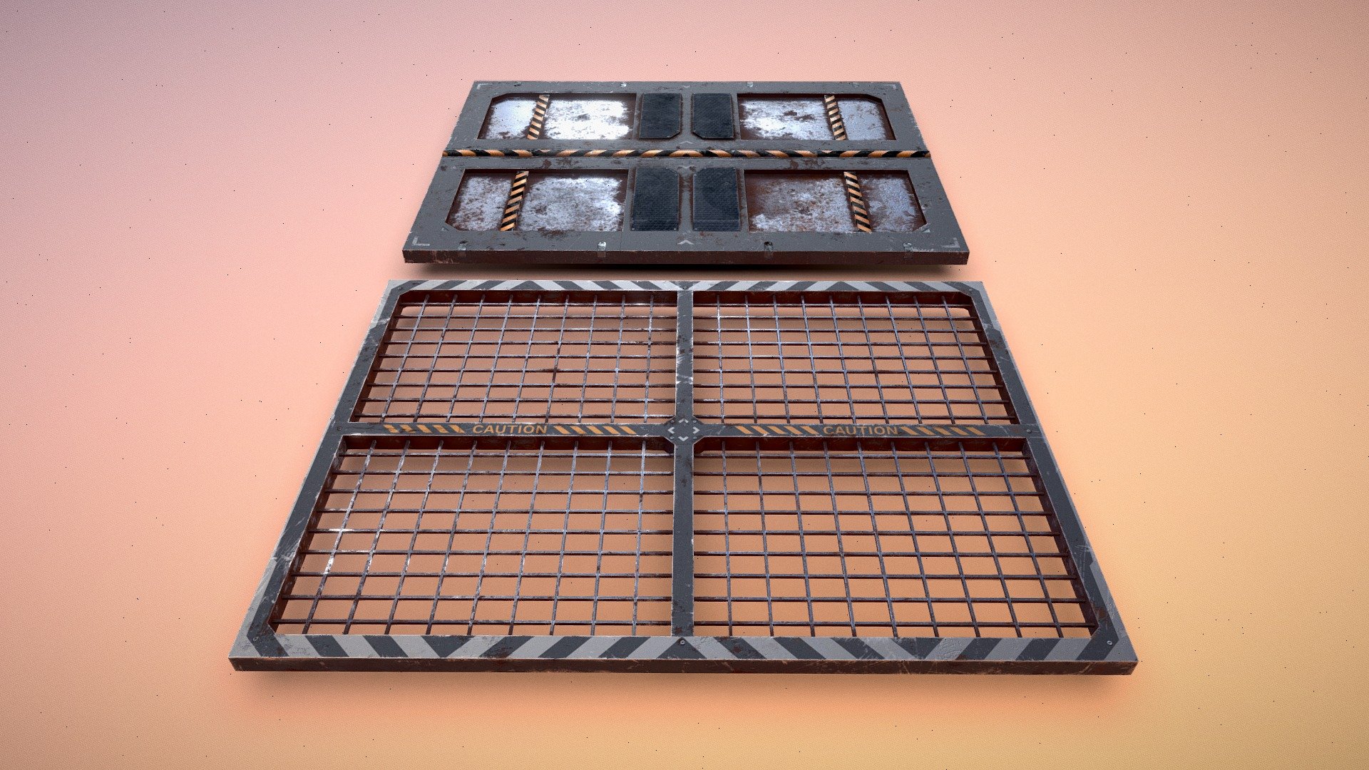 Sci-Fi Industrial Floor Panels - 3D model by Jordan Neff (@joodoo ...