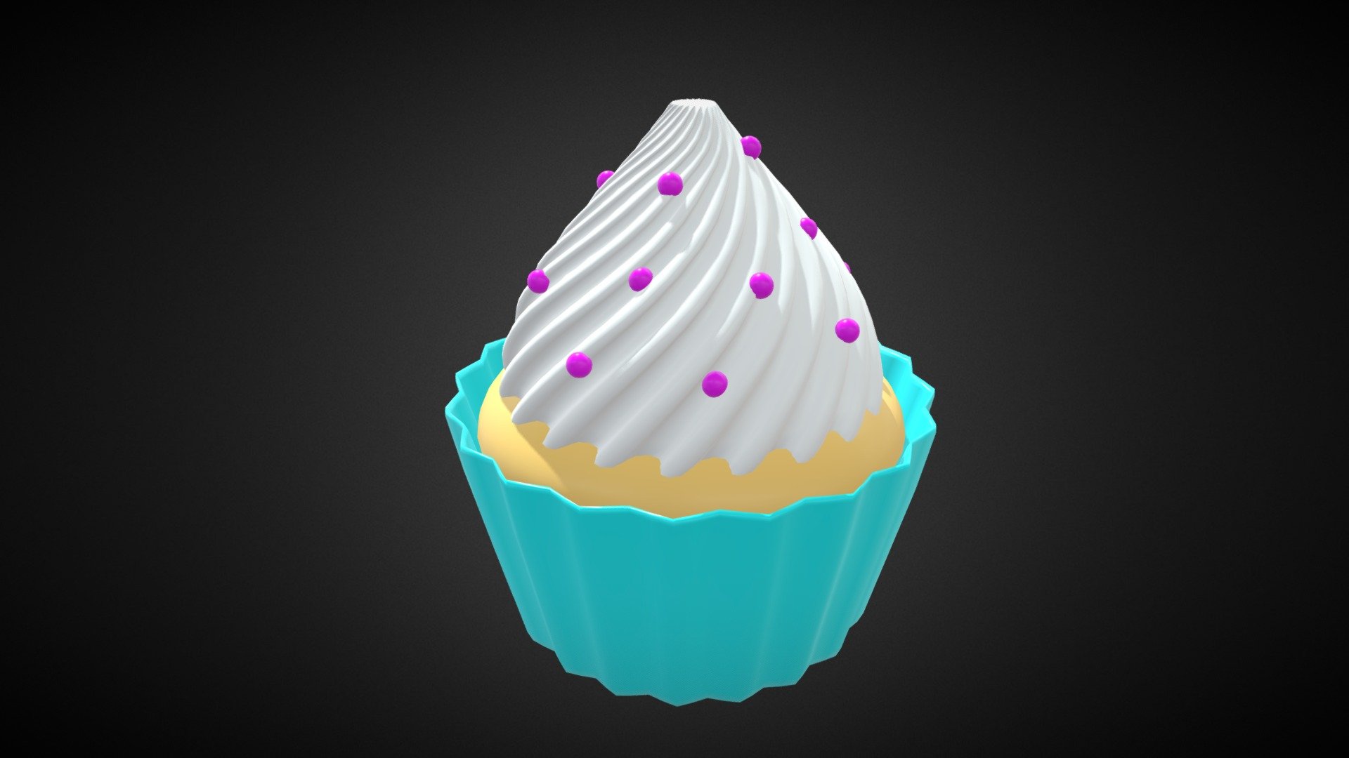 Vanilla Cupcake - Download Free 3D model by varun_malhotra1 [d74638f ...