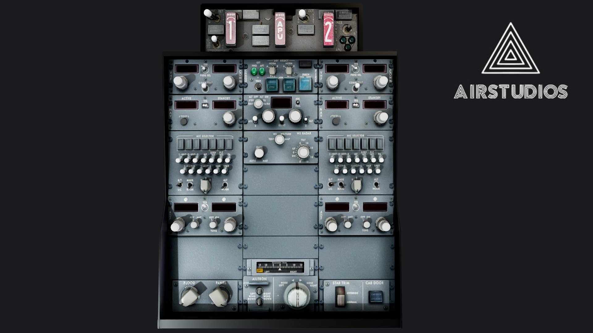 Boeing 737 Cockpit Central Panels - Buy Royalty Free 3D model by ...