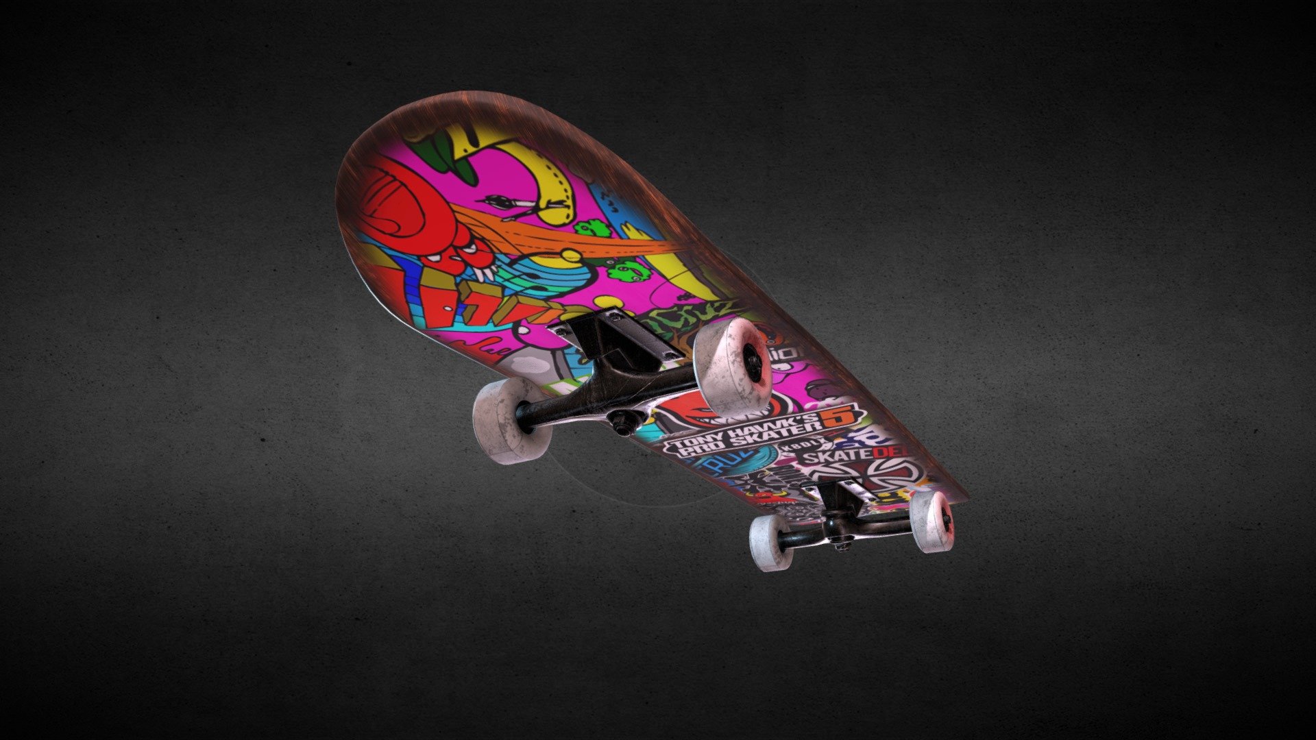 Tony Hawk ( Texturing Challenge: Skateboard ) - 3D model by Luca (@luca.patane90) [d74772b ...