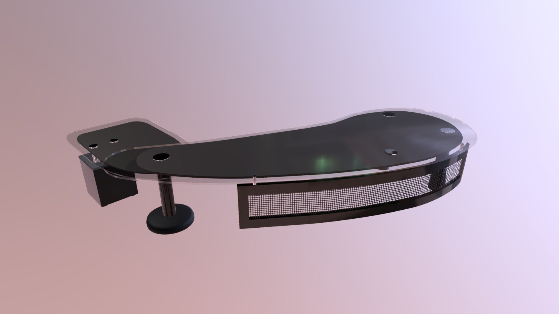 Modern Boss Table - 3D model by grantgenesius [d74a833] - Sketchfab