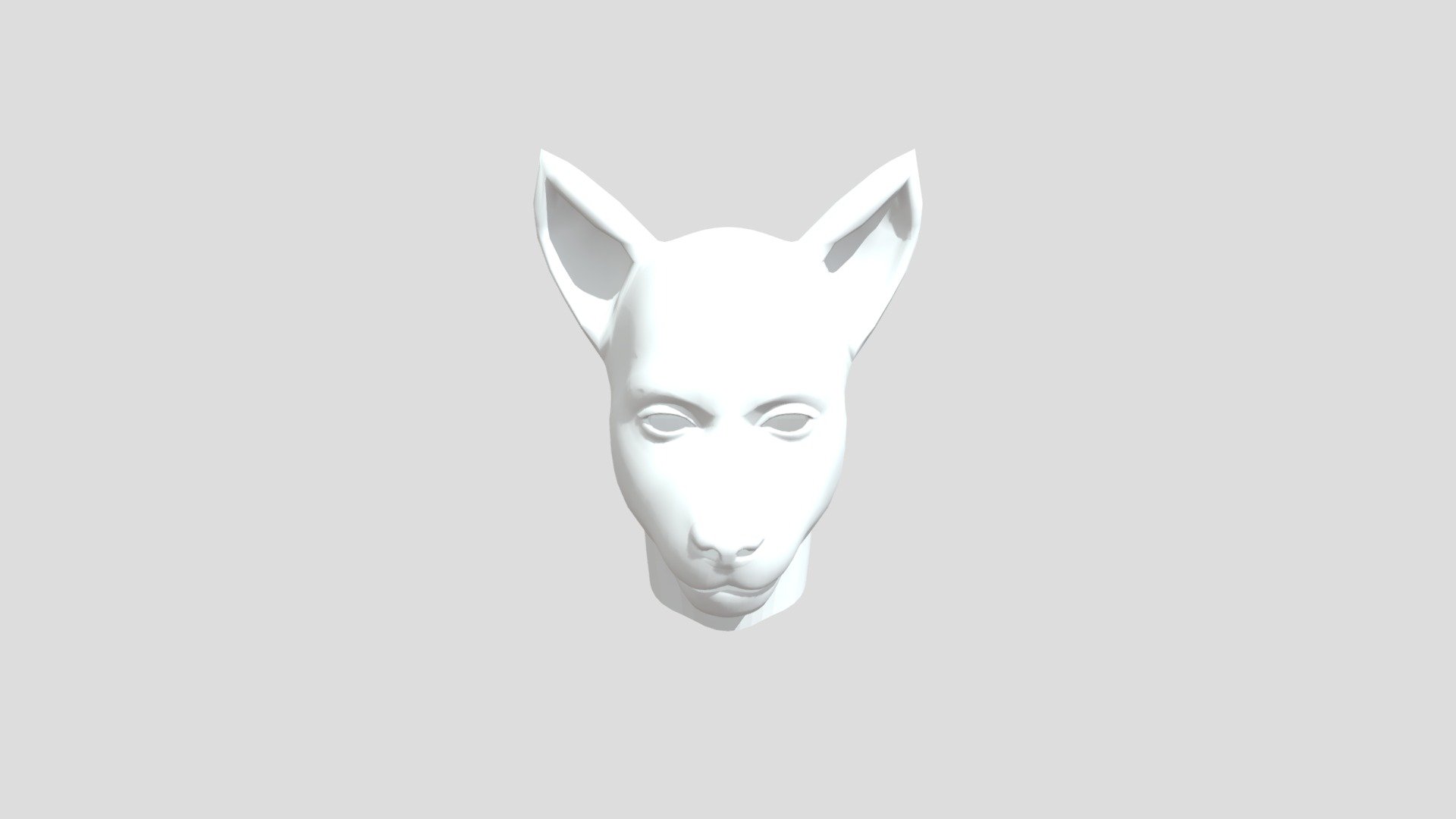 Anthro dog head - base mesh - Download Free 3D model by reconpeanut ...